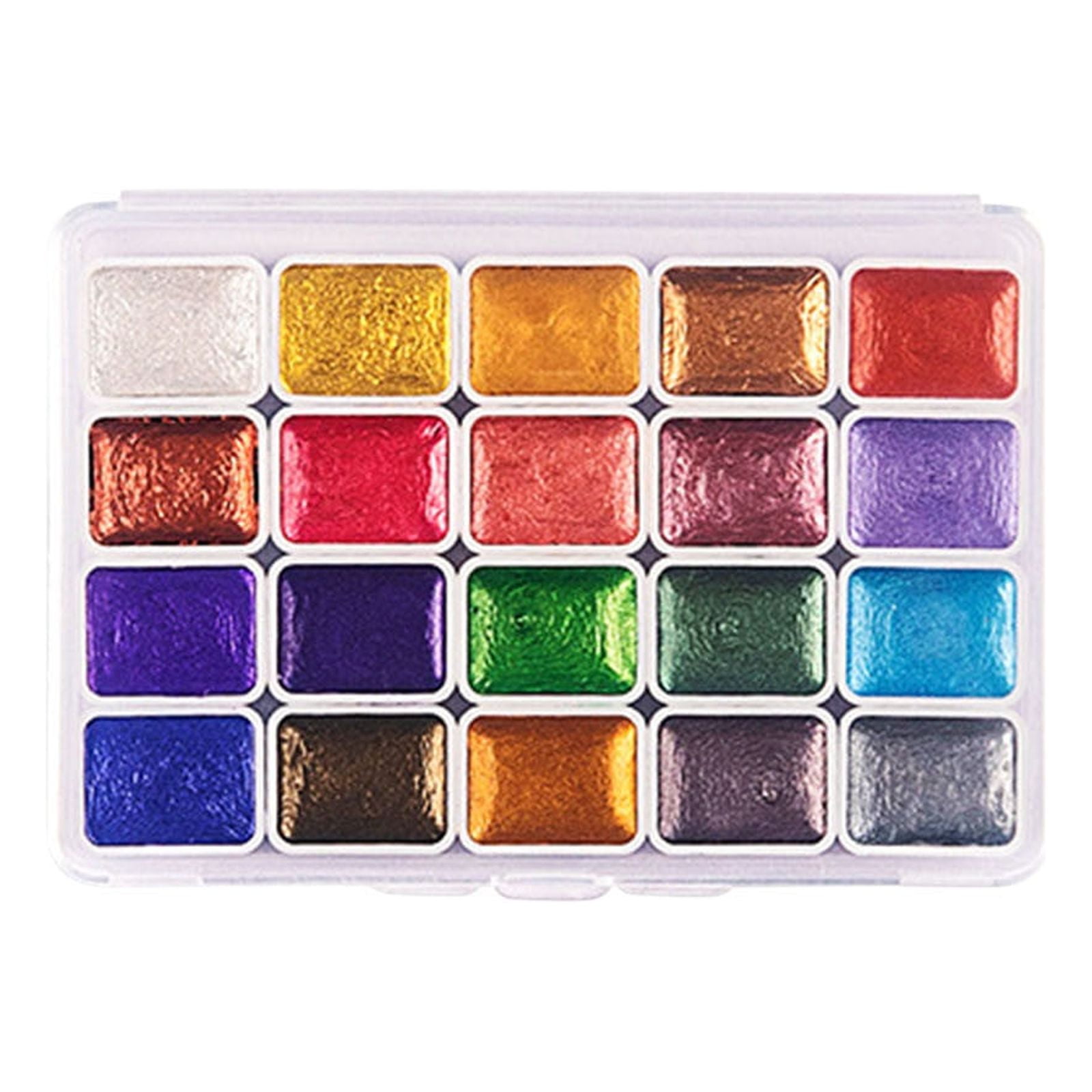 JingChun Watercolor Paint Set, Glitter Watercolor Paint, Metallic ...
