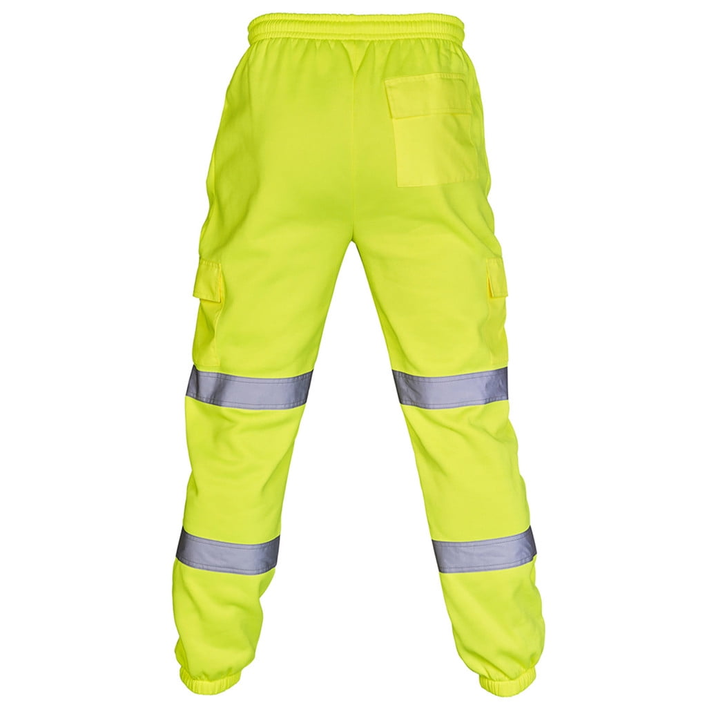 JingHai Reflective Safety Pants for Men High Visibility Waterproof Road ...