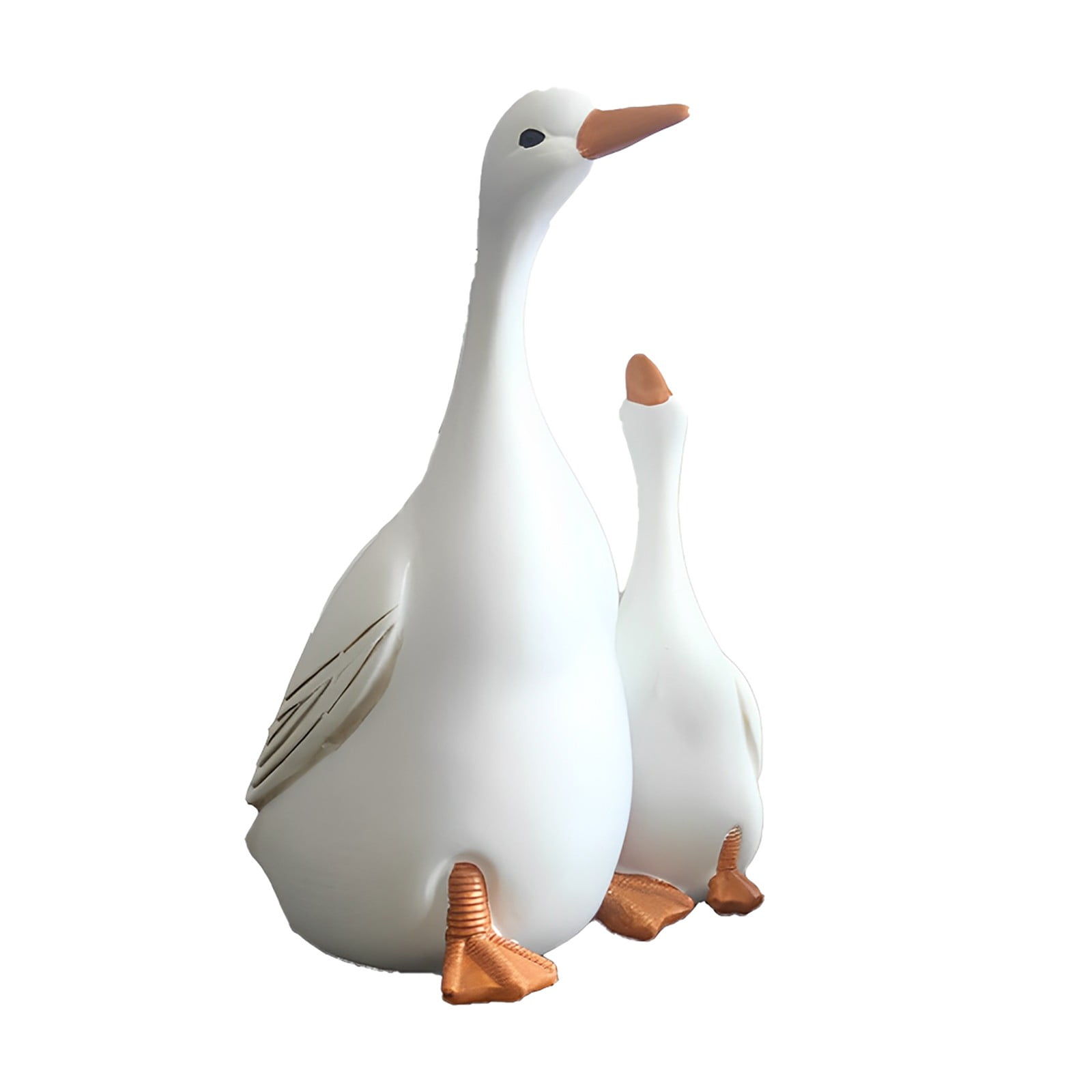 Jingjianm Elegant Ceramic Goose Figurines Set for Home Decor ...