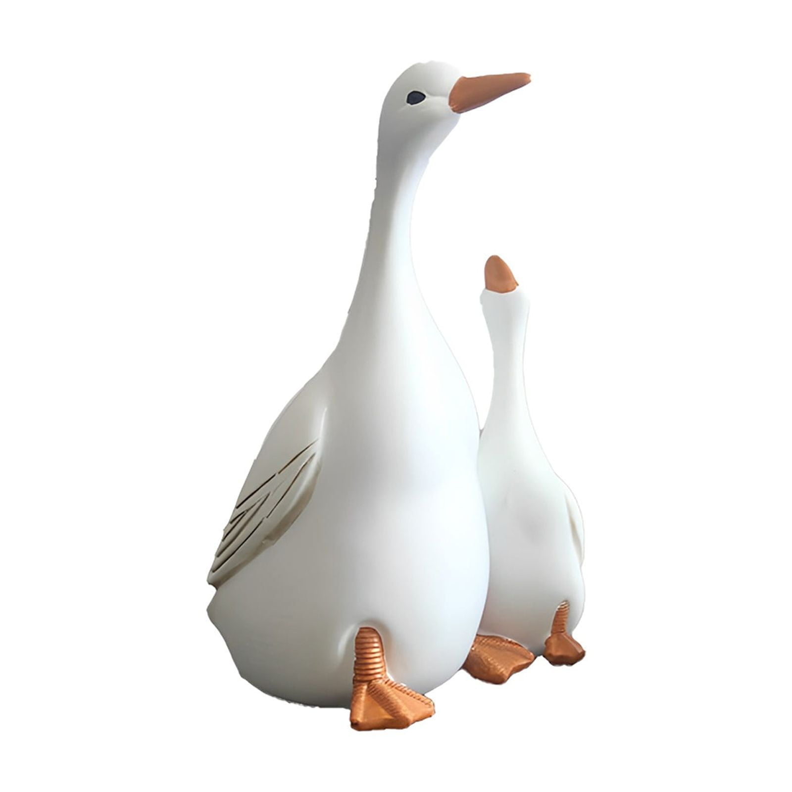 Jingjianm Elegant Ceramic Goose Figurines Set for Home Decor ...