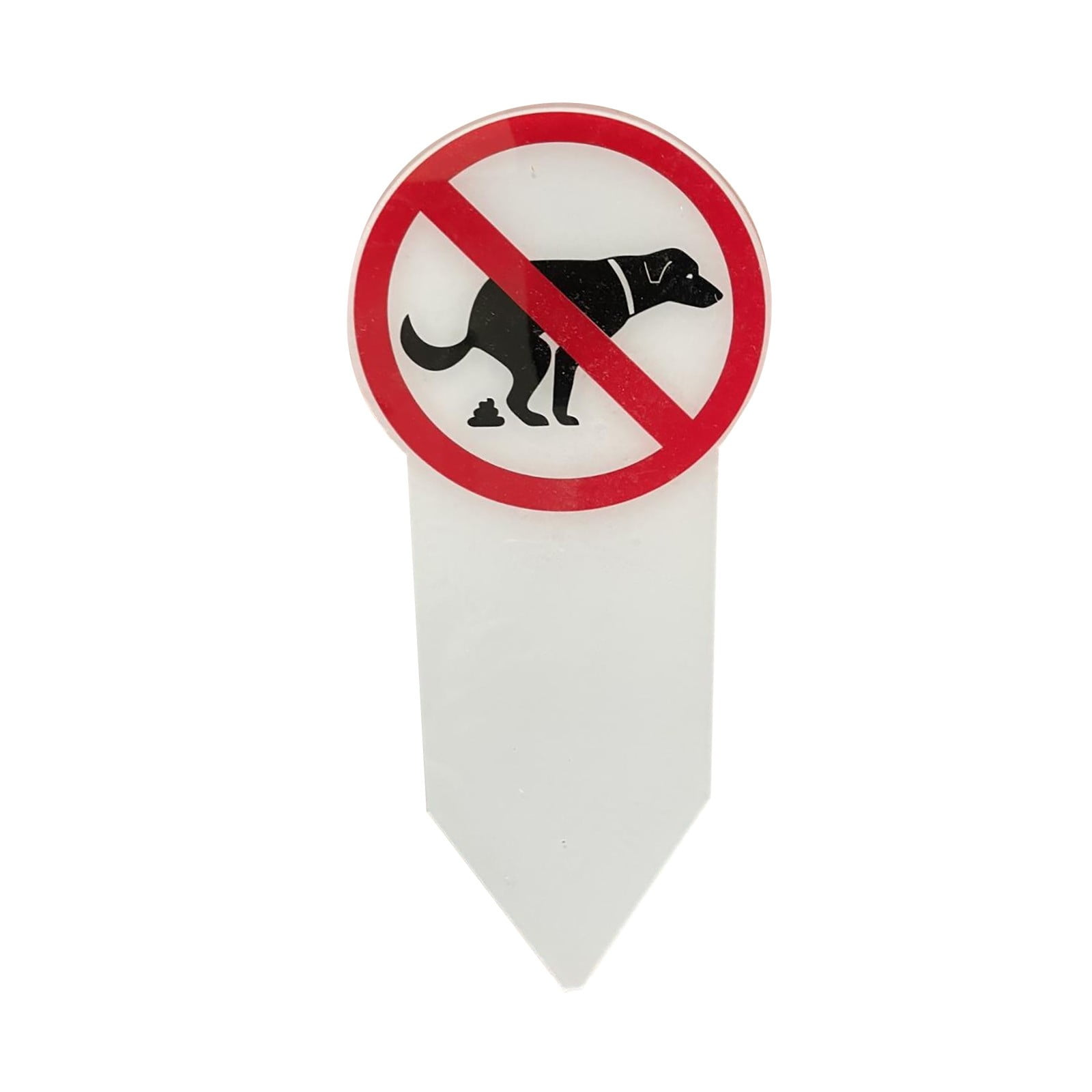 Jingjianm No Dog Poop Yard Sign Weatherproof Plastic Lawn Stake for Pet ...