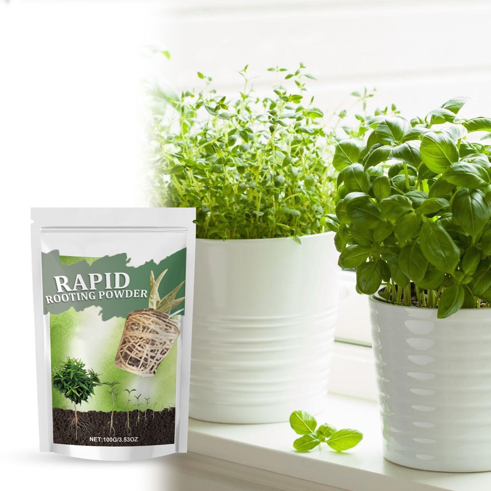 Jingjianm Rapid Rooting Powder for Plant Cuttings Enhance Root Growth ...