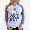 Jingle All The Way Tee Heather White Green S Cat T-Shirts T-Shirt ...