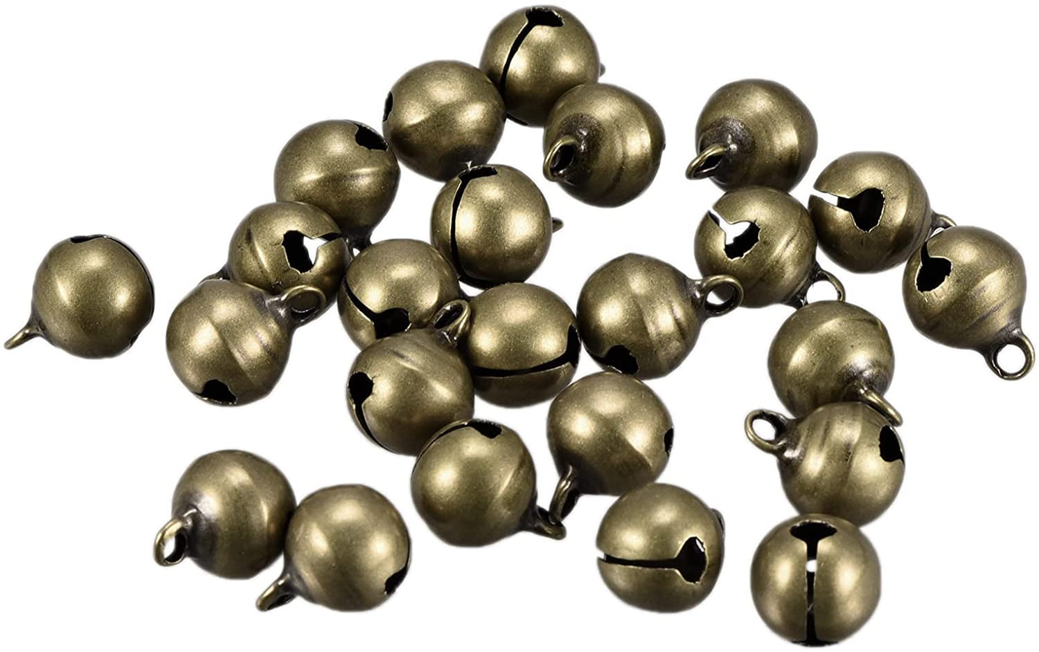 Jingle Bells, 3/8" 24pcs Small Craft Bells for DIY Holiday Decoration ...