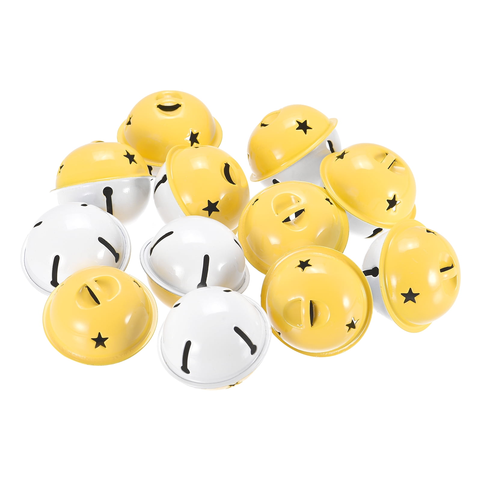 Jingle Bells, 40mm 12 Pack Carbon Steel Craft Bells with Star Cutouts ...
