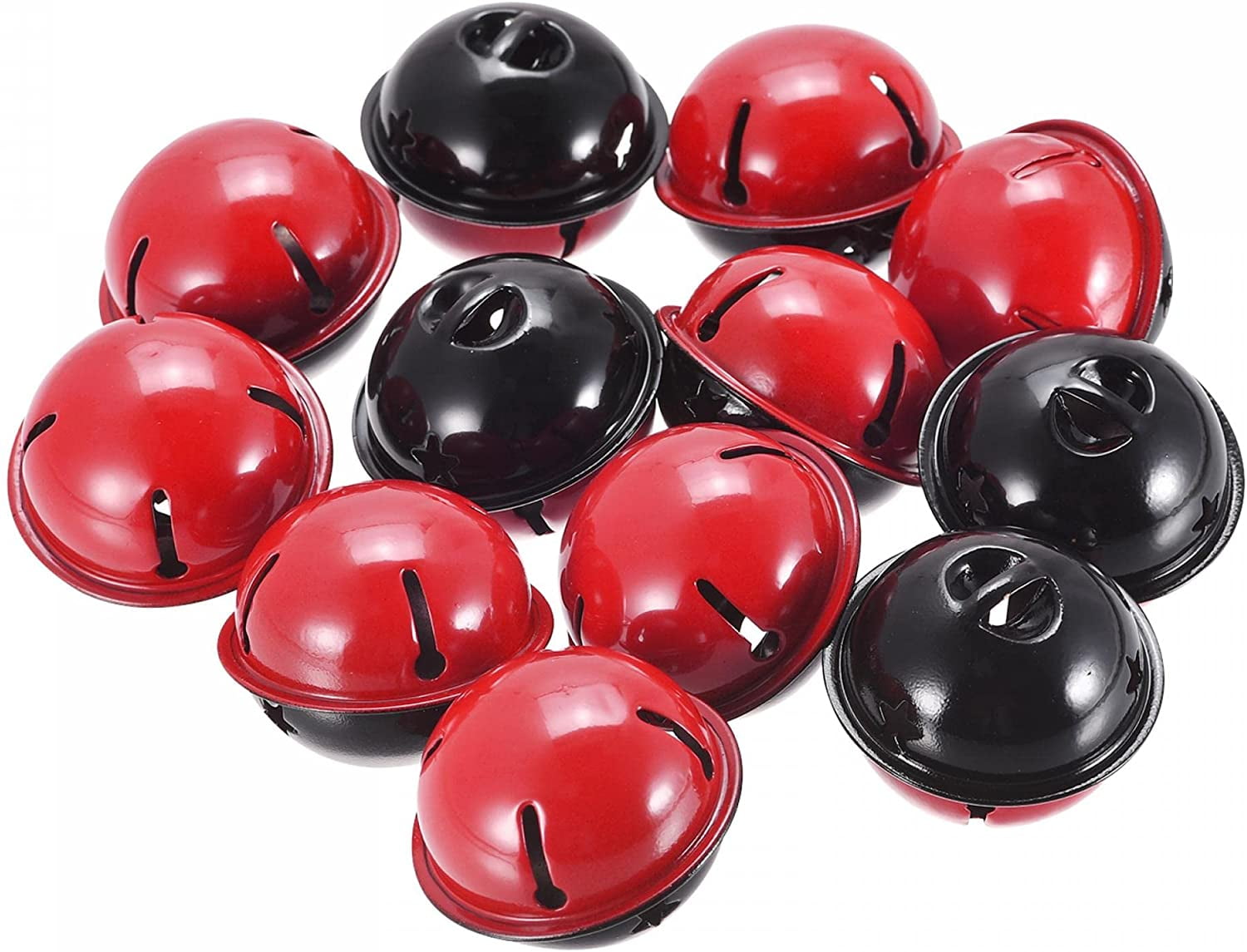 Jingle Bells, 40mm 12pcs Carbon Steel Craft Bells with Star Cutouts for ...