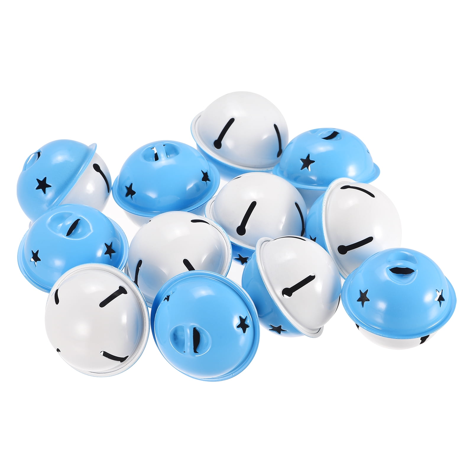 Jingle Bells, 40mm 30 Pack Carbon Steel Craft Bells with Star Cutouts ...