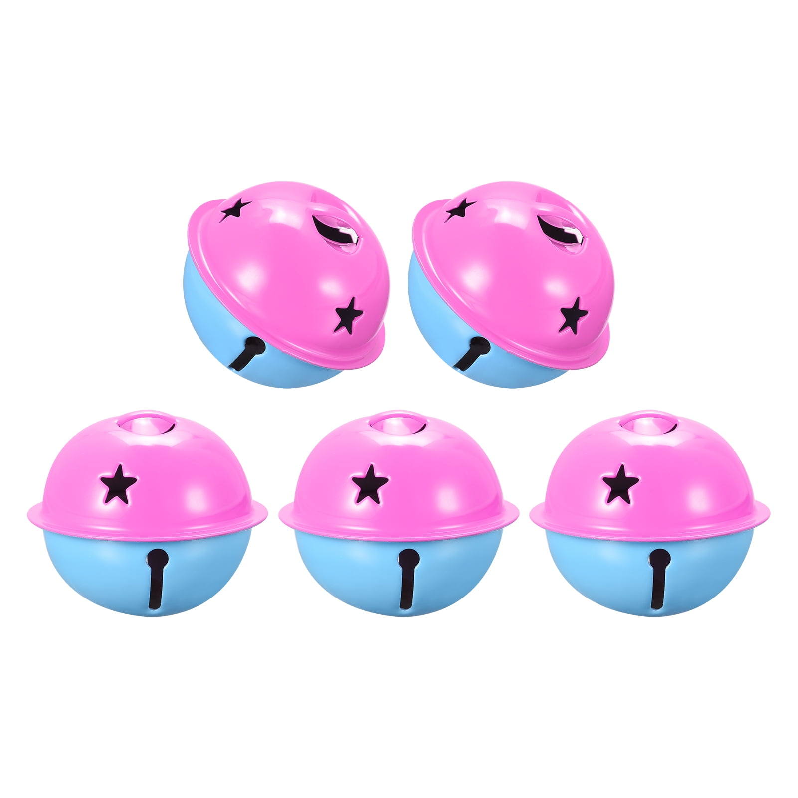 Jingle Bells, 40mm 5pcs Craft Bells with Star Cutouts for DIY, Blue ...