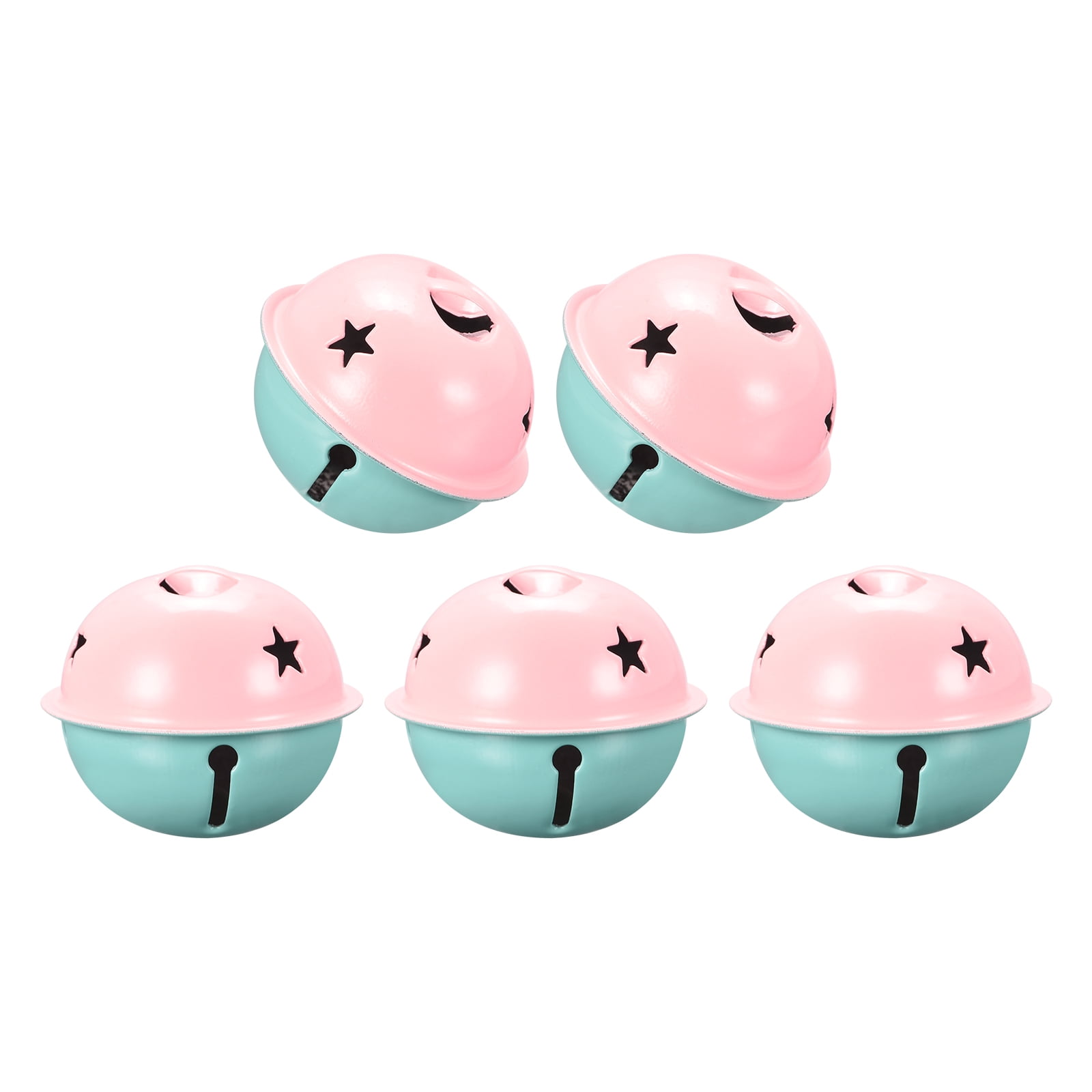 Jingle Bells, 40mm 5pcs Craft Bells with Star Cutouts for DIY, Green ...
