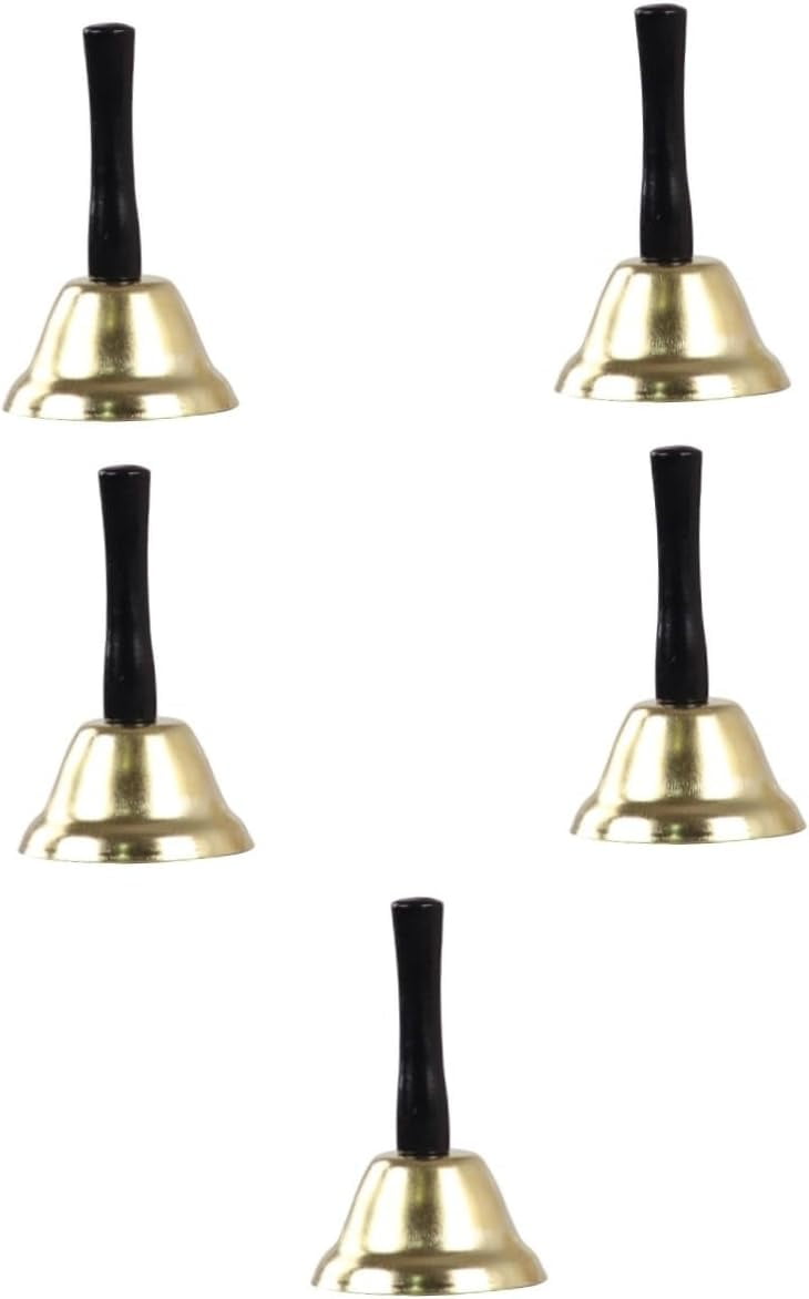 Jingle Bells 5pcs Retro Jingle Calling Weddings Church Bar Handbells ...