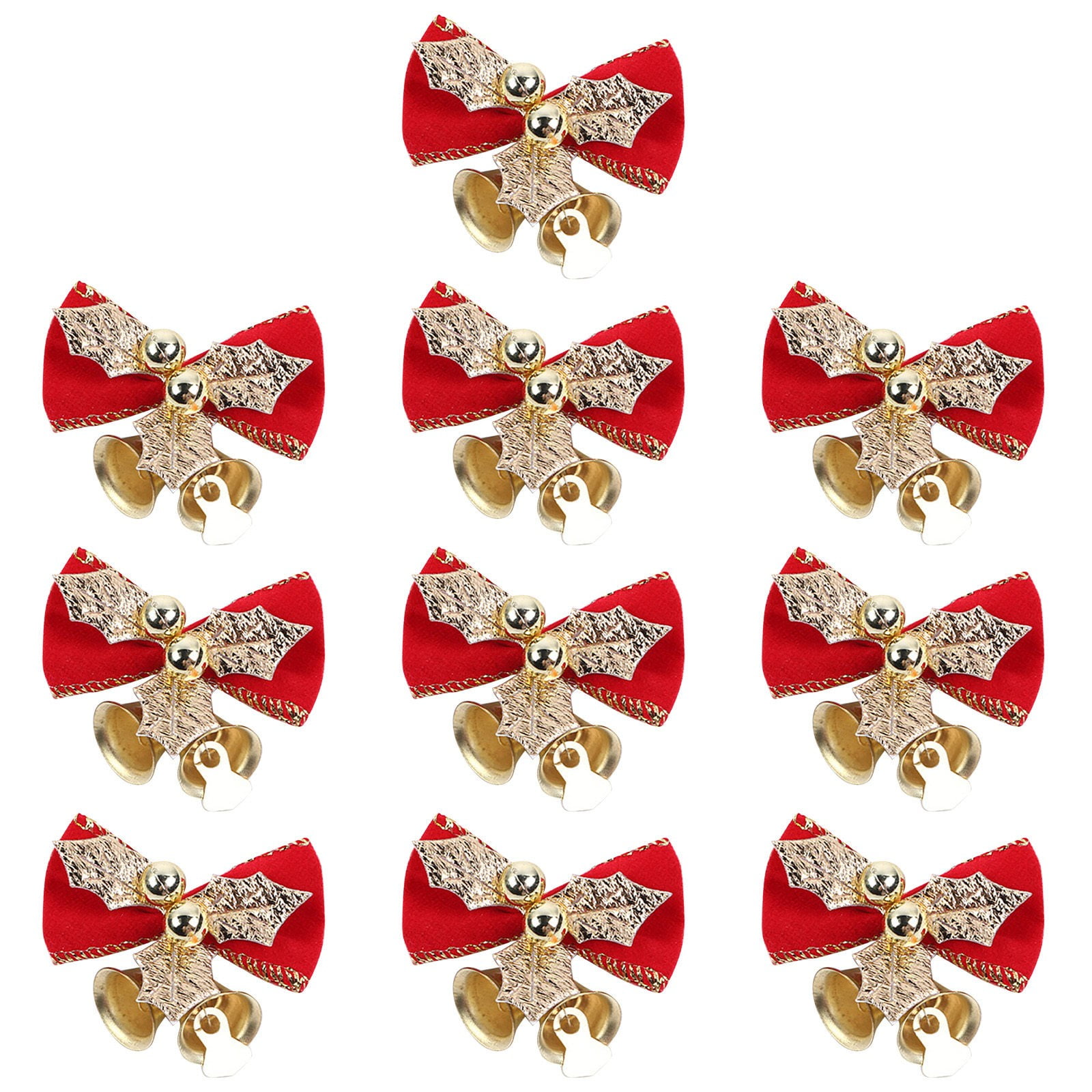 Jingle Bells Christmas Bows Crafts Christmas Mini Bows Decorations ...