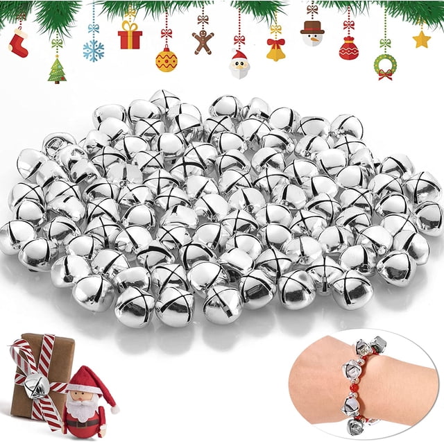 Jingle Bells for Crafts, 1/2 Inch Small Jingle Bells for Crafts, Metal ...