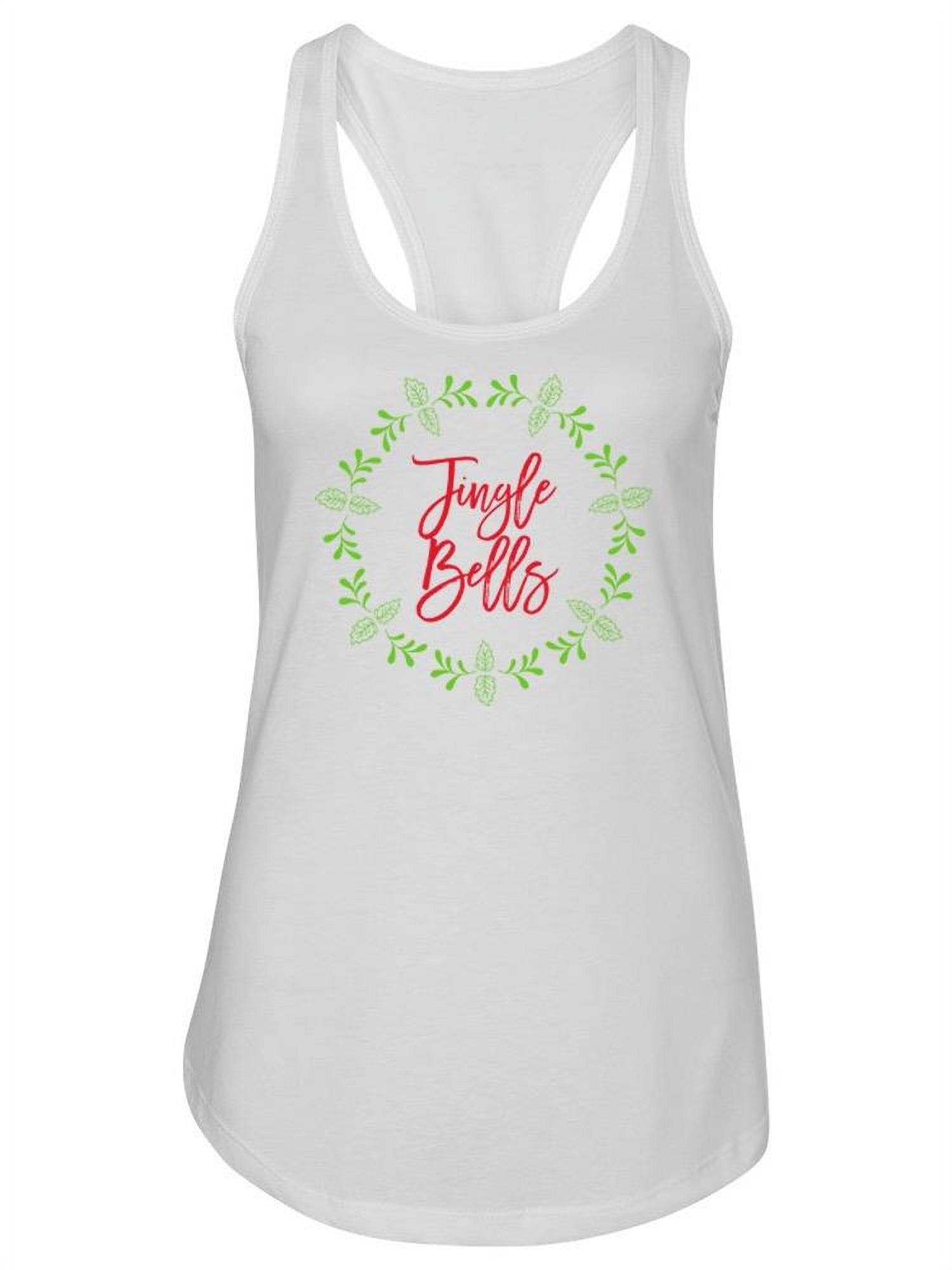 Jingle Bells Cursive Script Tank Women -Image by Shutterstock, Female ...