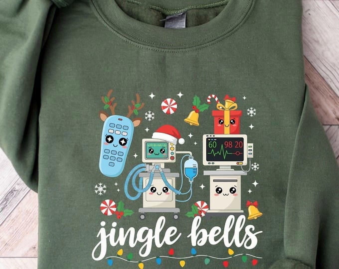 Jingle Bells Hospital Sweatshirt, Nurse Crewneck, Hospital Party, Santa ...