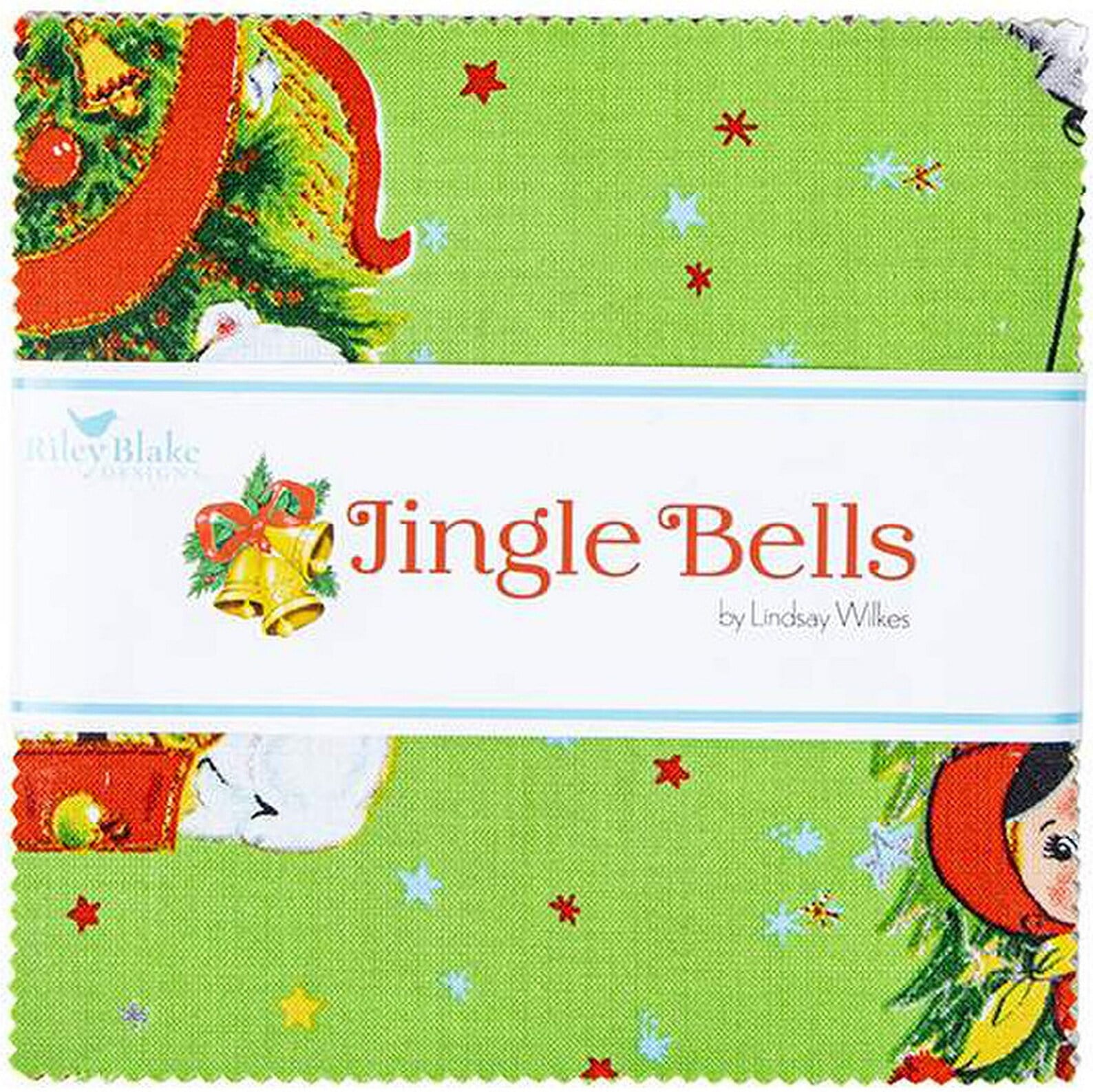 Jingle Bells Riley Blake Stacker by Lindsay Wilkes; 42 - 5" Precut ...