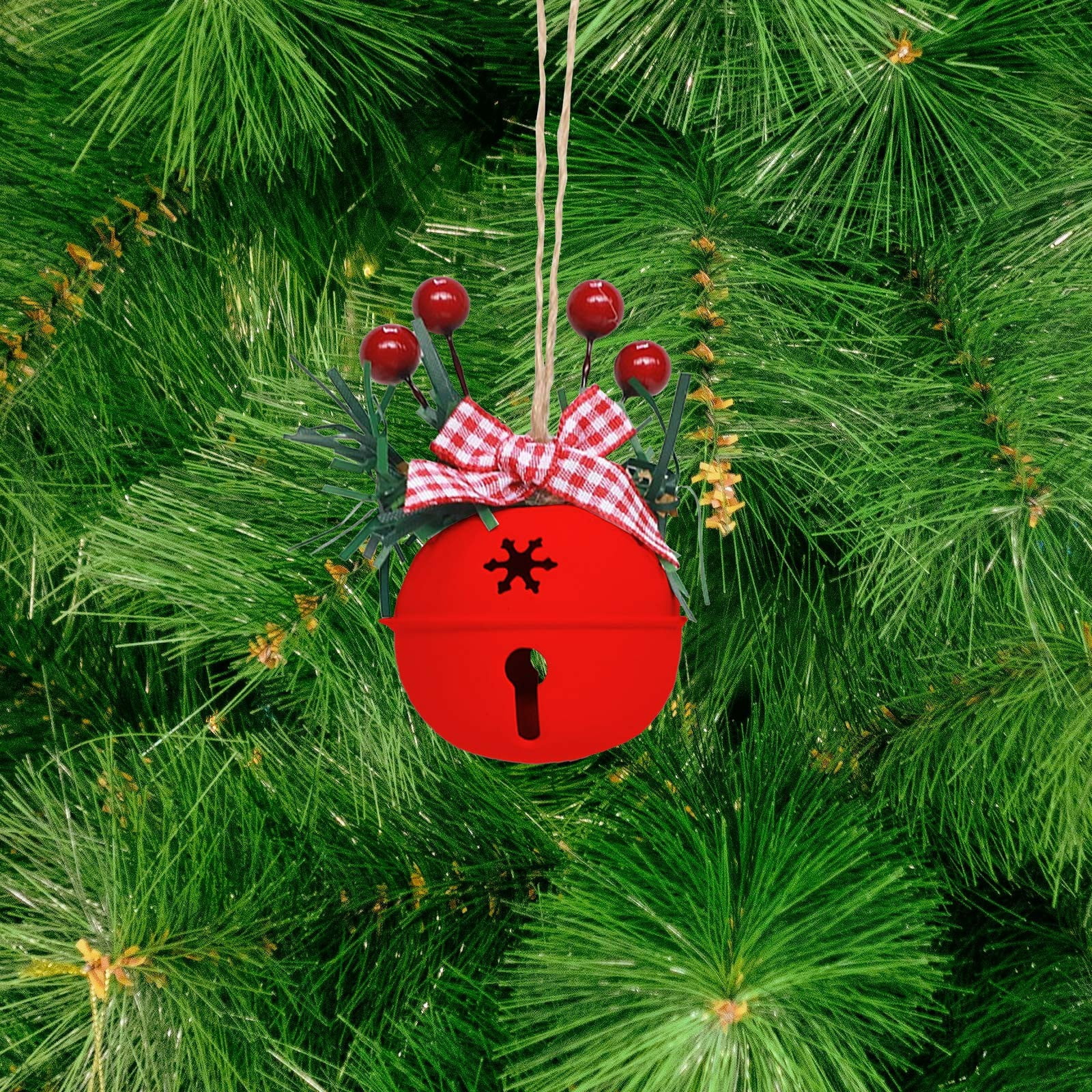 Jingle Bells with Snowflake Cutout 1.96 Inch/ 49 mm Christmas Tree ...