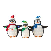 Set of Three 18 Inch Hallmark Christmas Playful Penguins Holiday ...
