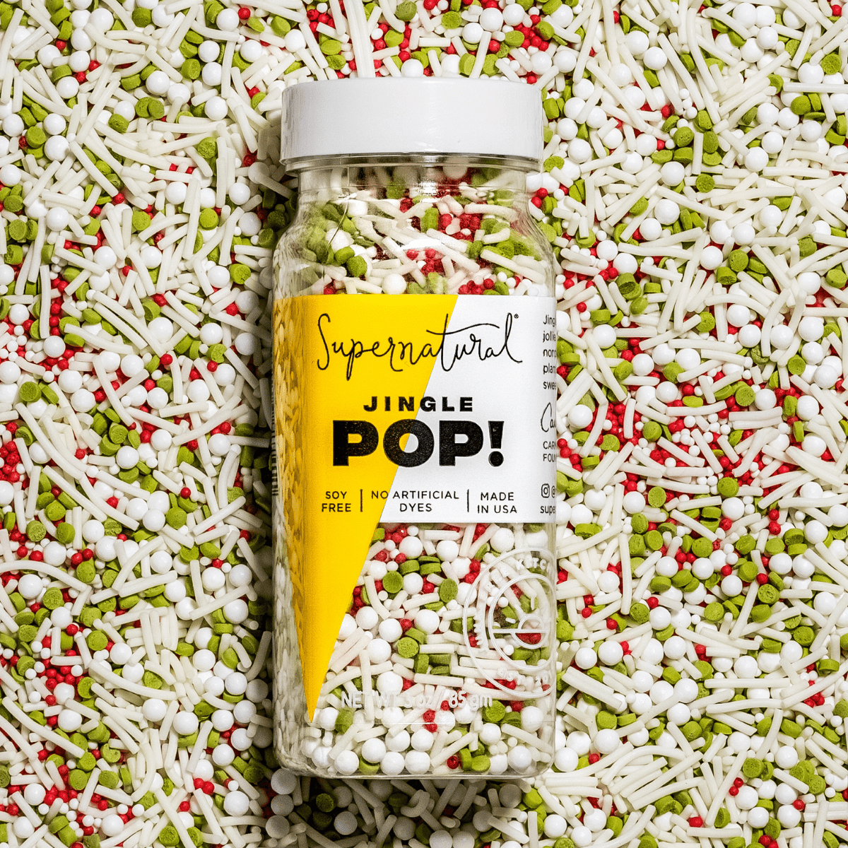 Jingle Pop! Natural Christmas Sprinkles, No Artificial Dyes, Soy Free ...