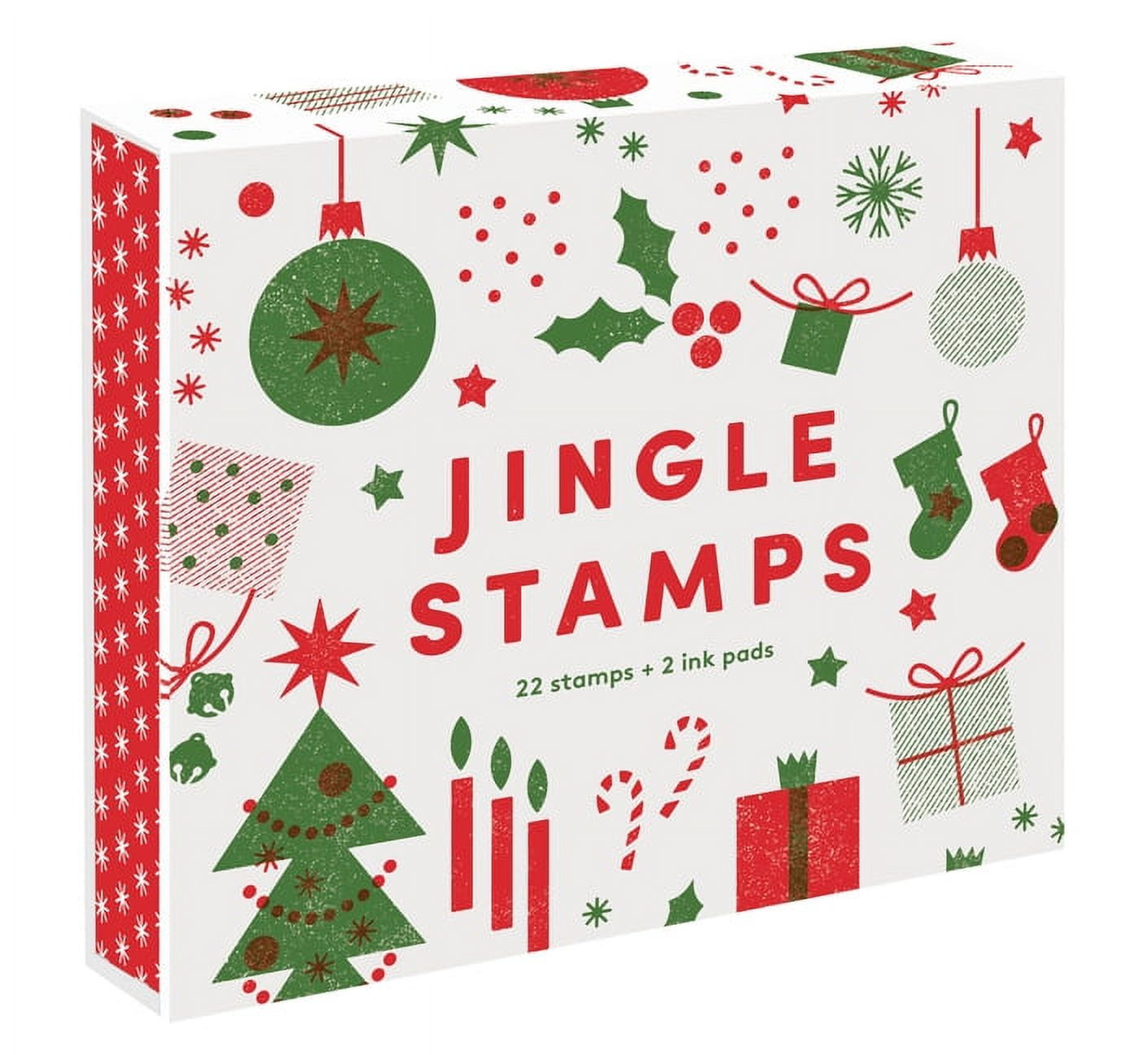 Jingle Stamps : 22 stamps + 2 ink pads (Kit) - Walmart.com