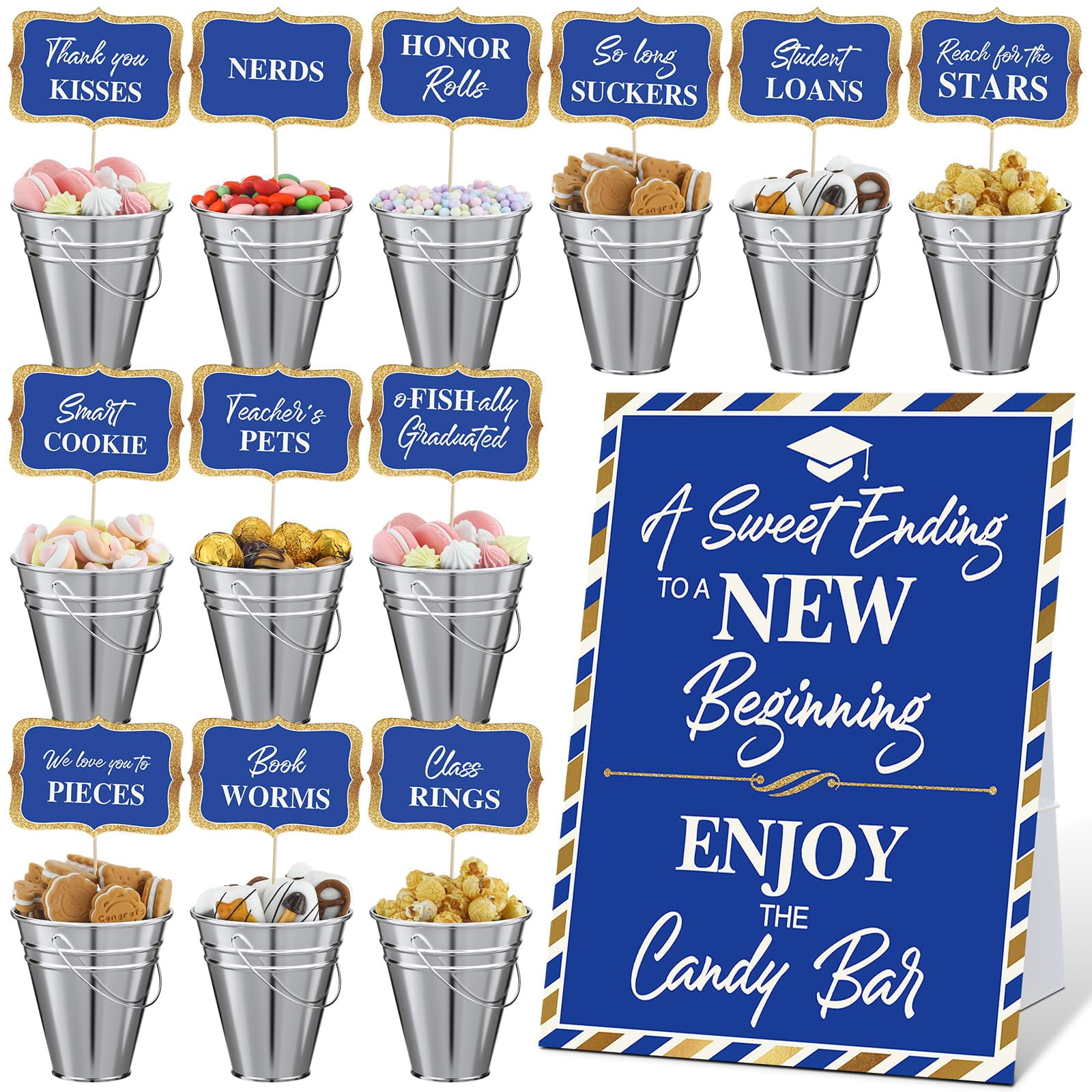Jingmore 12 Sets 2025 DHF10 Graduation Candy Table Party Graduation ...