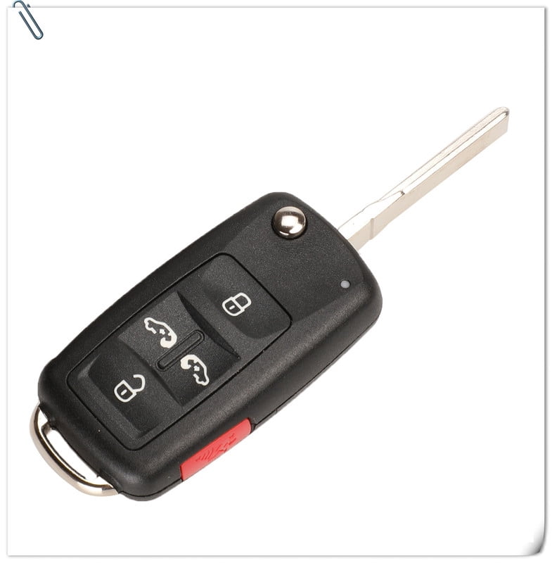 Jingyuqin 2/3/4/5 Button Folding Remote Car Key Shell Flip Fob for VW ...