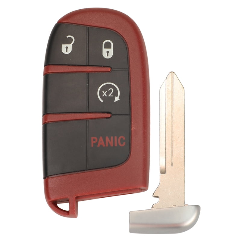 Jingyuqin 2/3/4/5 Butttons Car Key Case Shell Fob For SRT Hellcat ...