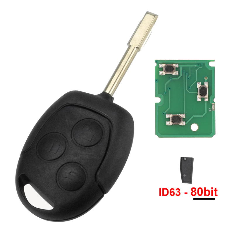 Jingyuqin 3 Buttons Remote Key Fob 315Mhz 433MHz 4D60 ID63 Chip For ...