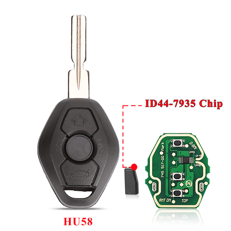 Jingyuqin EWS Sytem Car Remote Key for BMW E38 E39 E46 X3 X5 Z3 Z4 1/3 ...