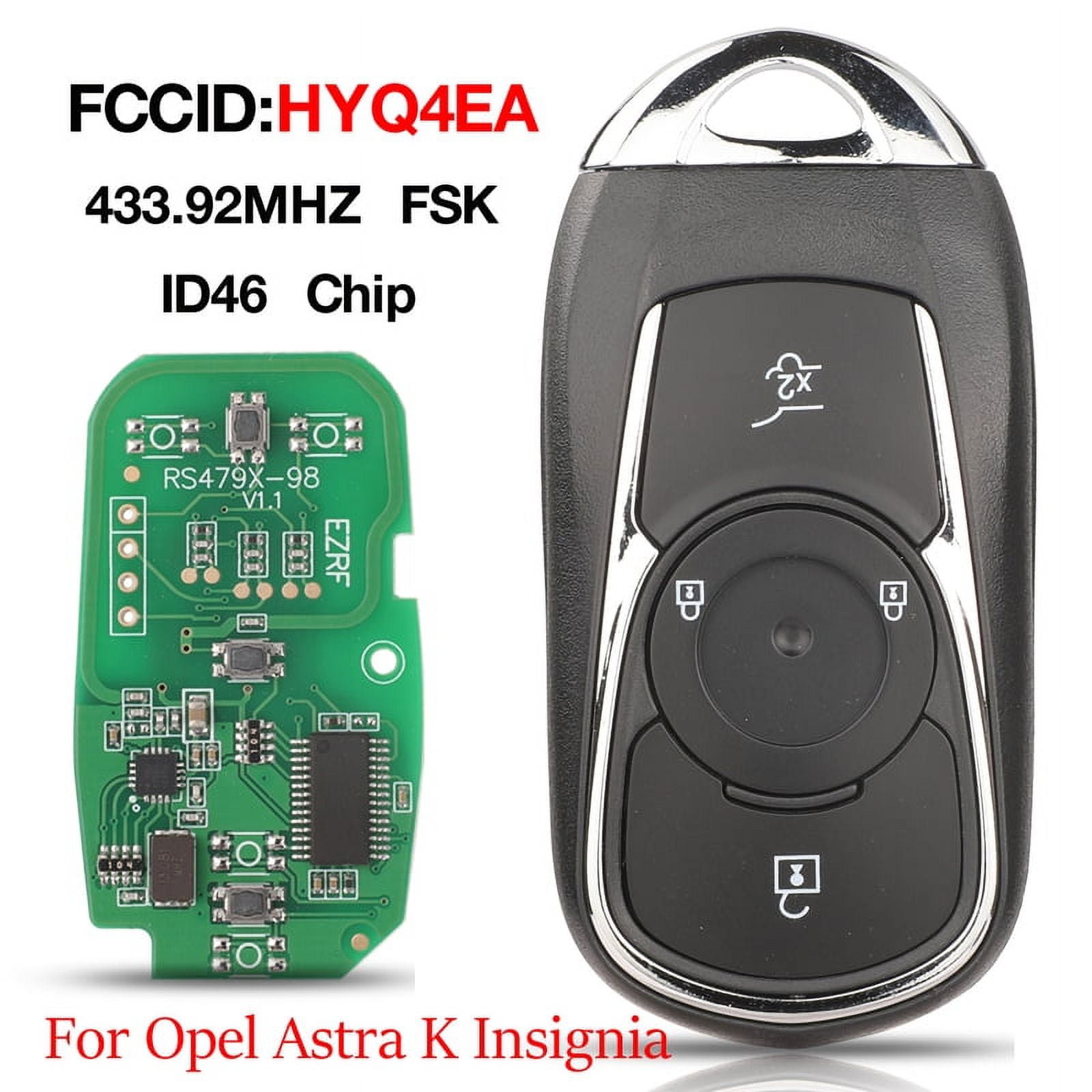 Jingyuqin Smart Car Key 433.92MHz HYQ4EA P/N: 13508410/13511627 For ...