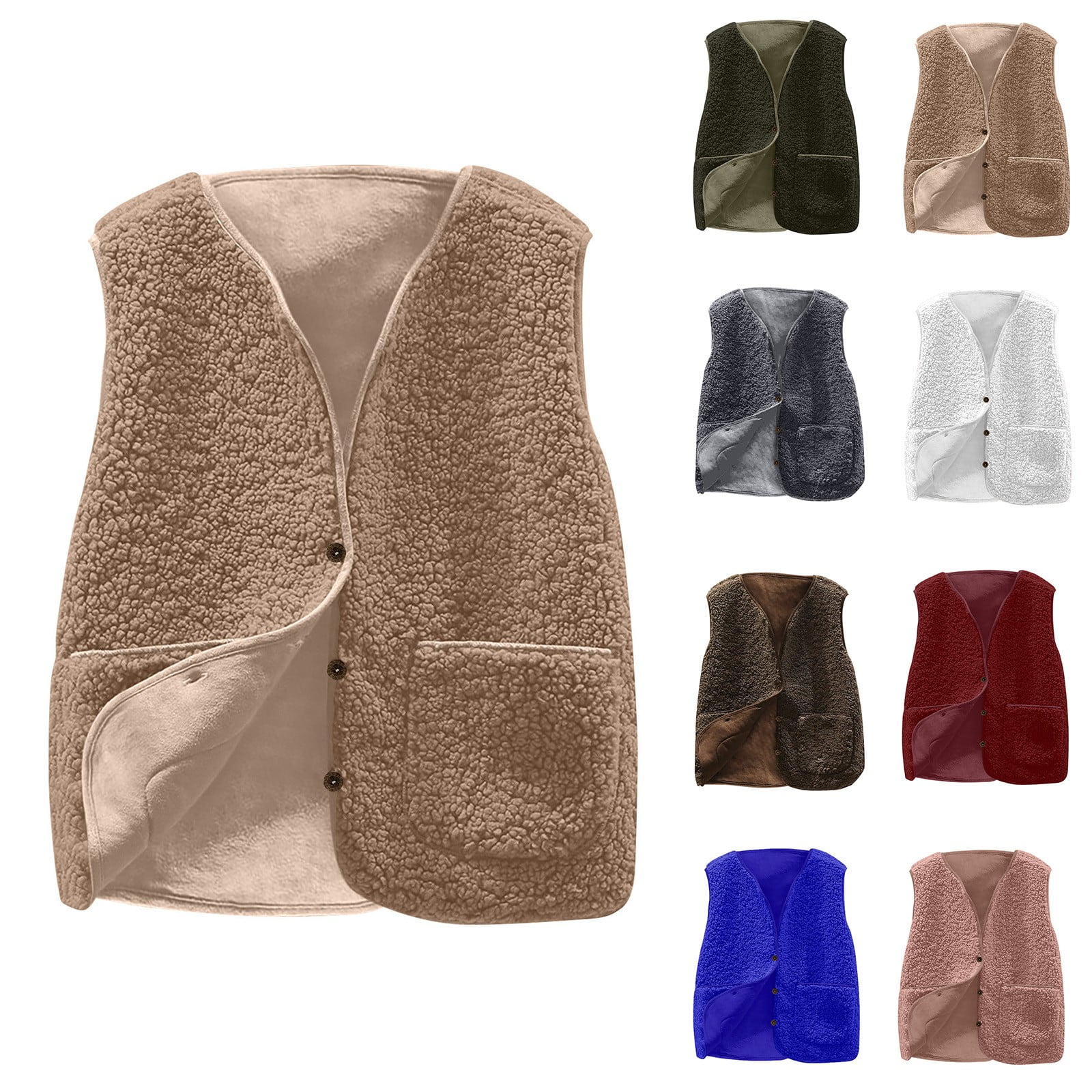 Jinhomg Baby Boys Girls Fleece Vest Sleeveless Lightweight Jacket ...