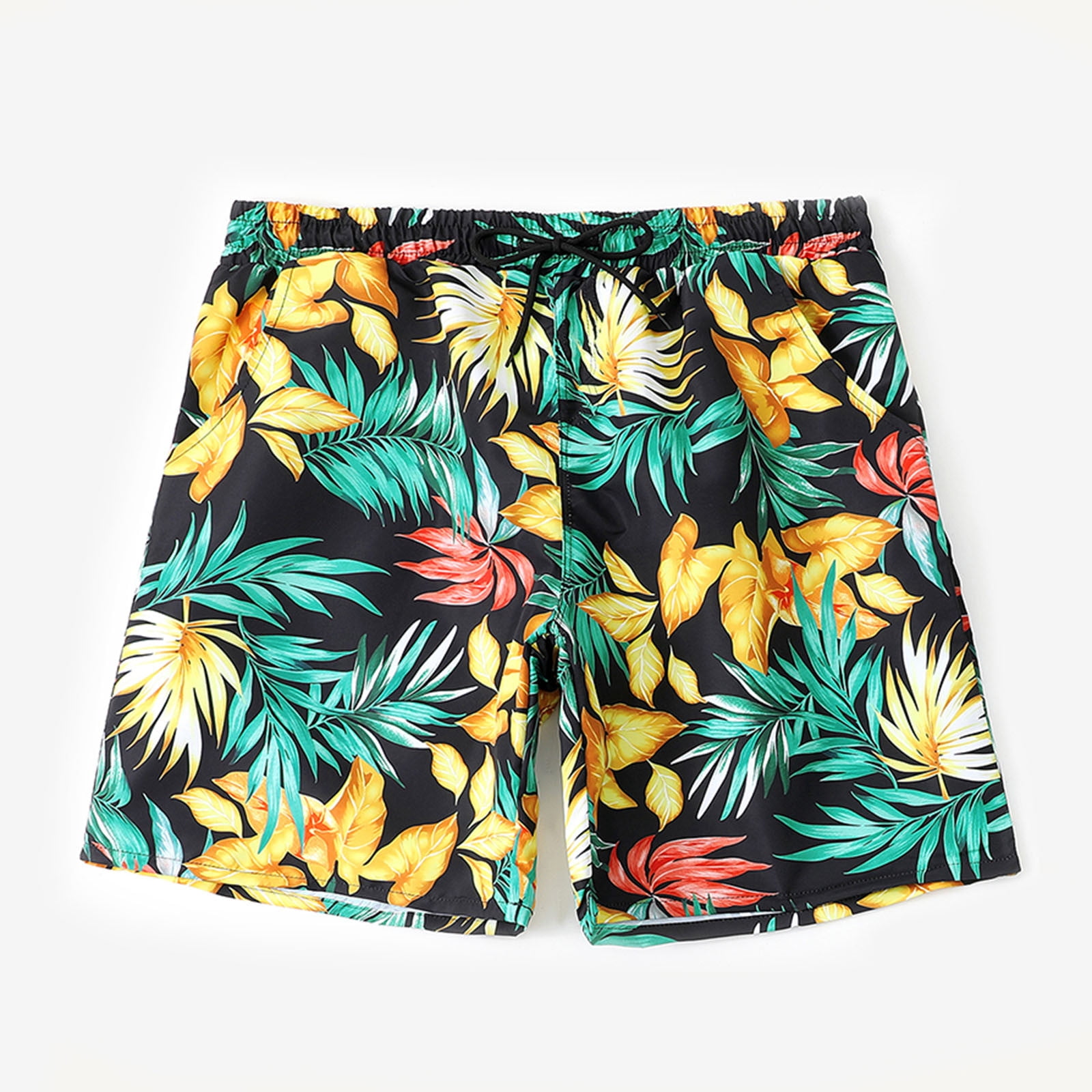 Jinhomg Beach Swimsuit for Men 2025 Trendy Tropical Hawaiian Floral ...