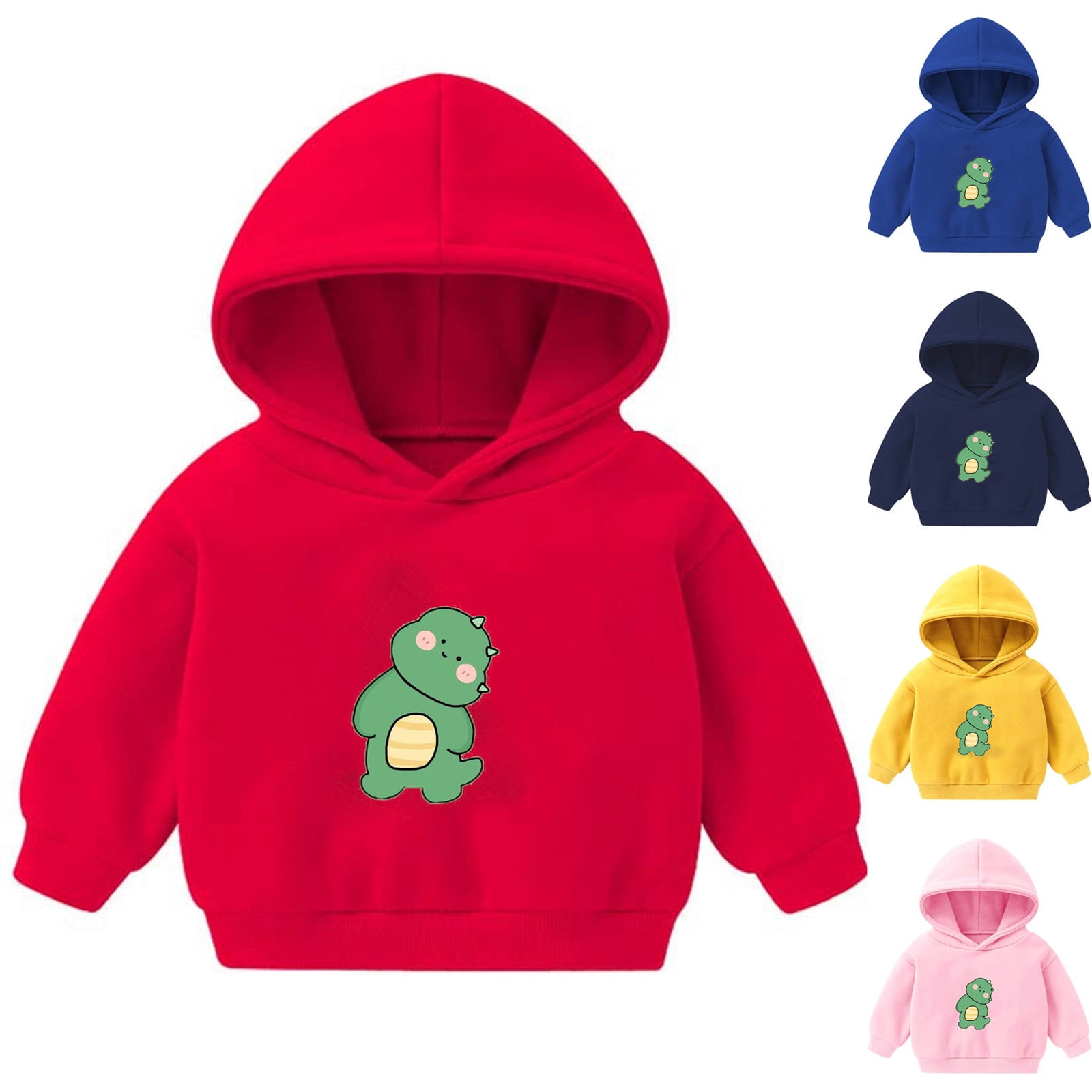 Jinhomg Boys Girls Long Sleeve Sweatshirt Toddler Kids Cute Dinosaur ...