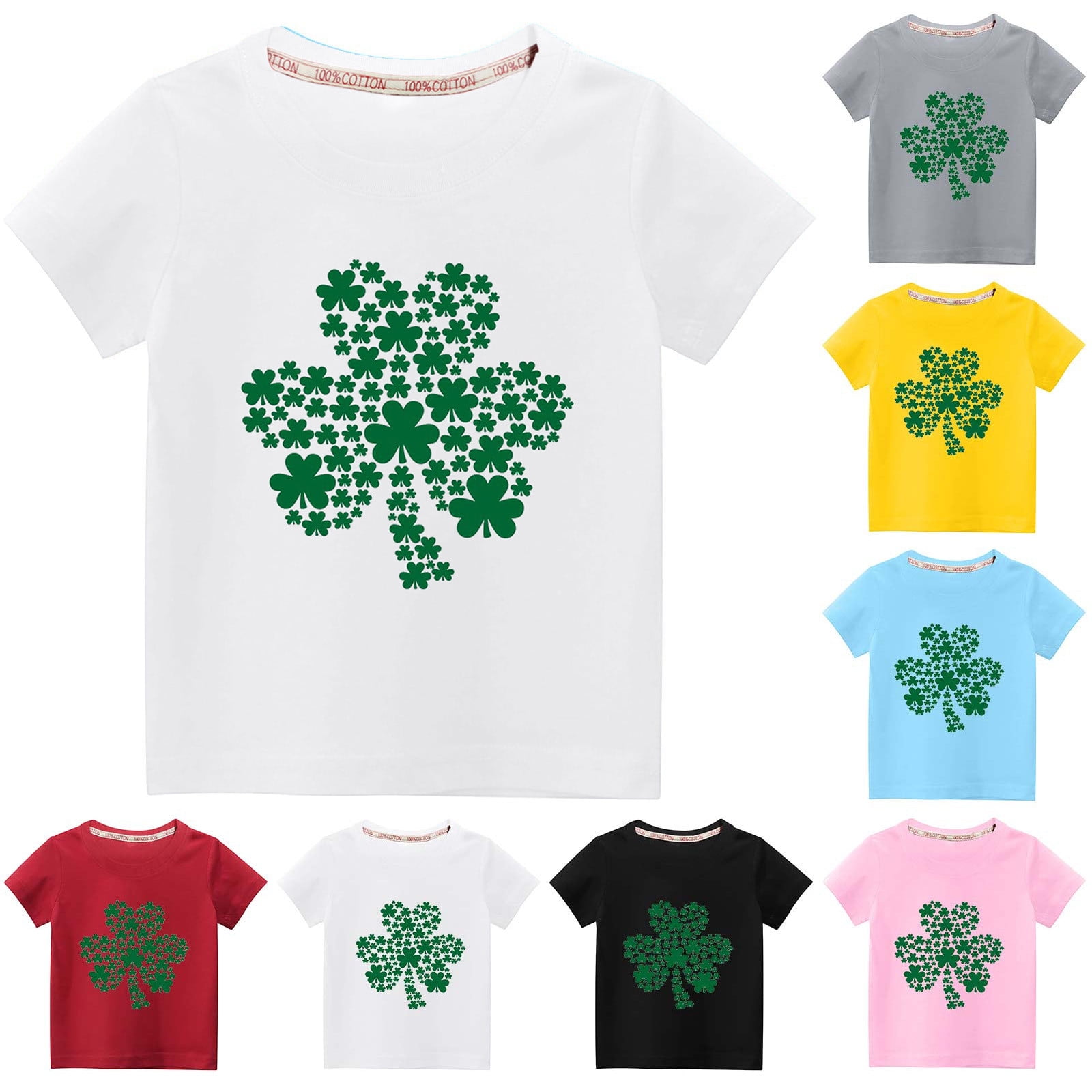 Jinhomg Cute Holiday T Shirts for Kids Soft Comfy Short Sleeve Cotton ...