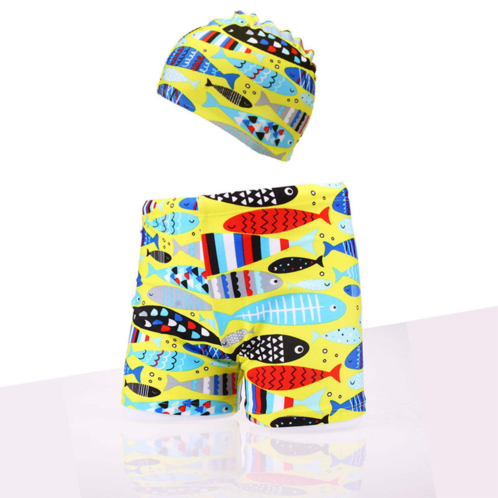 Jinhomg Cute Swimsuit for Little Boys 2 Piece Funny Cartoon Animal Graphic Bathing Suits Toddler ...