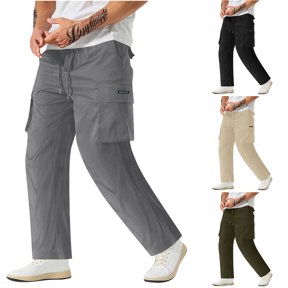 Manzera Stretch Cargo Pants Men, MultiPants - High Stretch Multi-Pocket ...