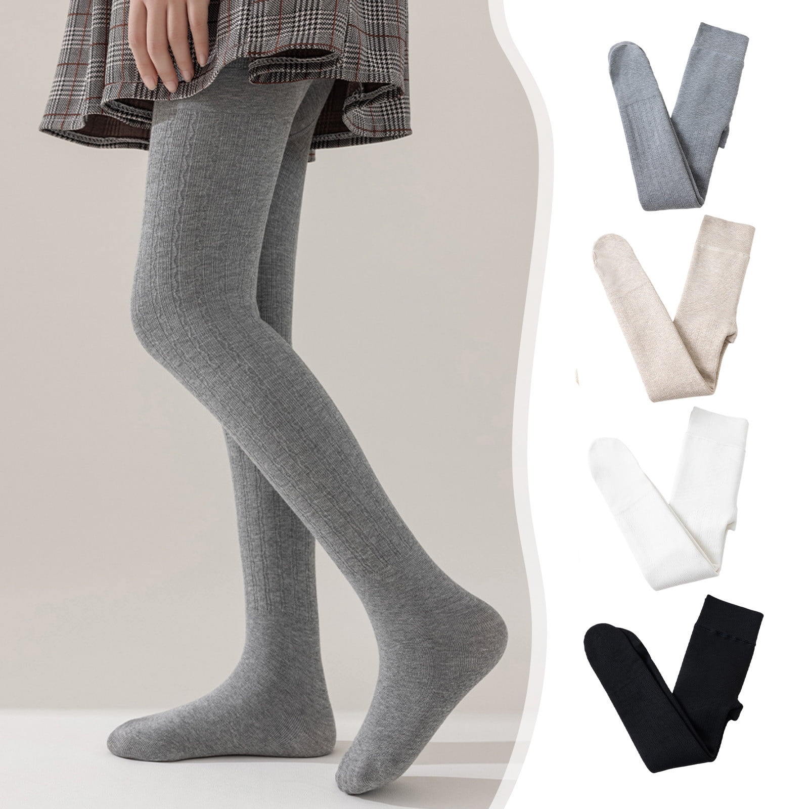 Jinhomg Girls Solid Tights Toddler Kids Soft Cozy Seamless Leggings ...