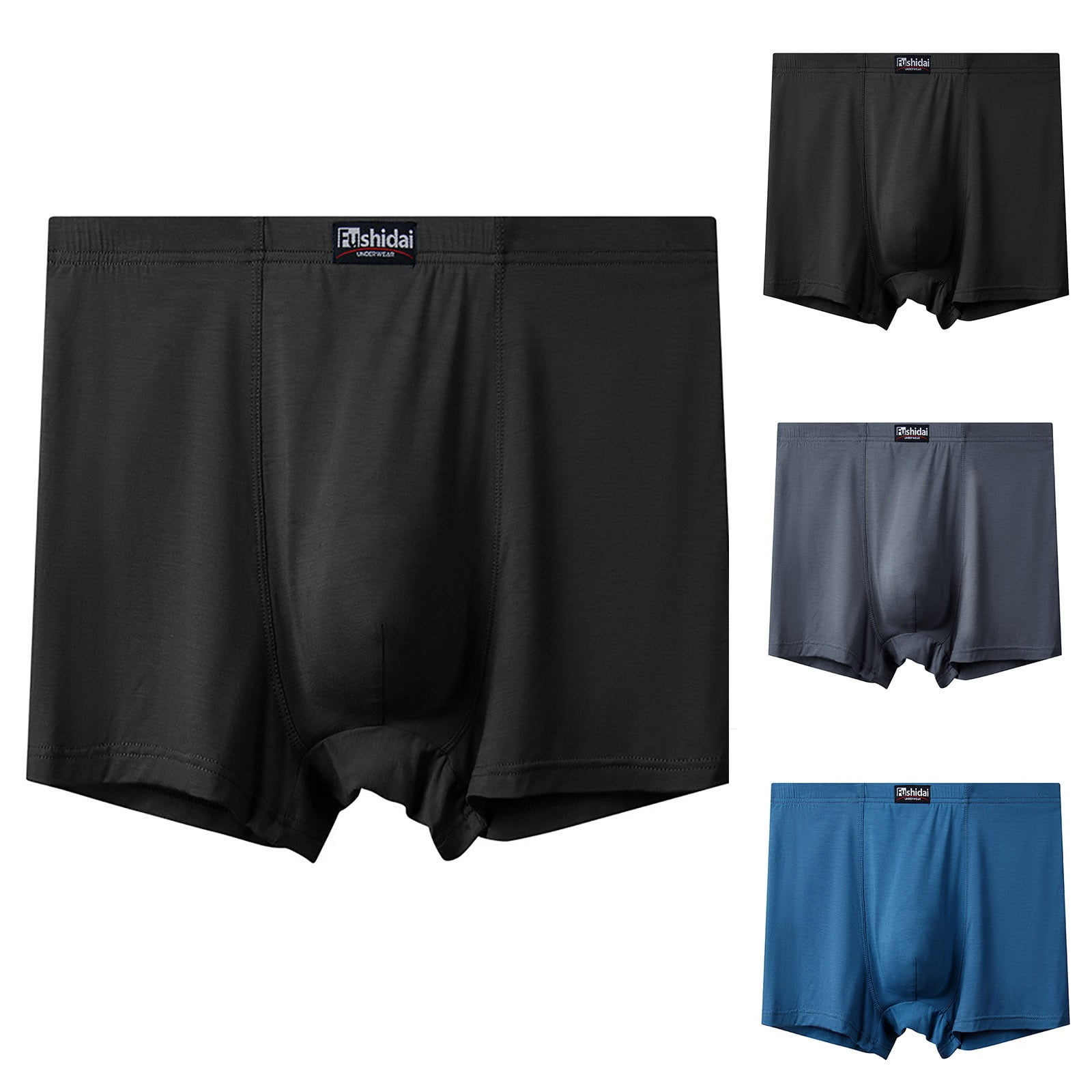 Jinhomg Mens Plus Size Boxer Briefs Big And Tall Comfy XXl-13Xl Boxer ...