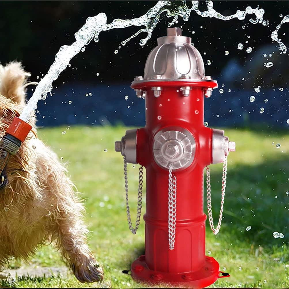 Jinhuoba 14” Fire Hydrant Resin Decorative Dog Pee Training Garden ...
