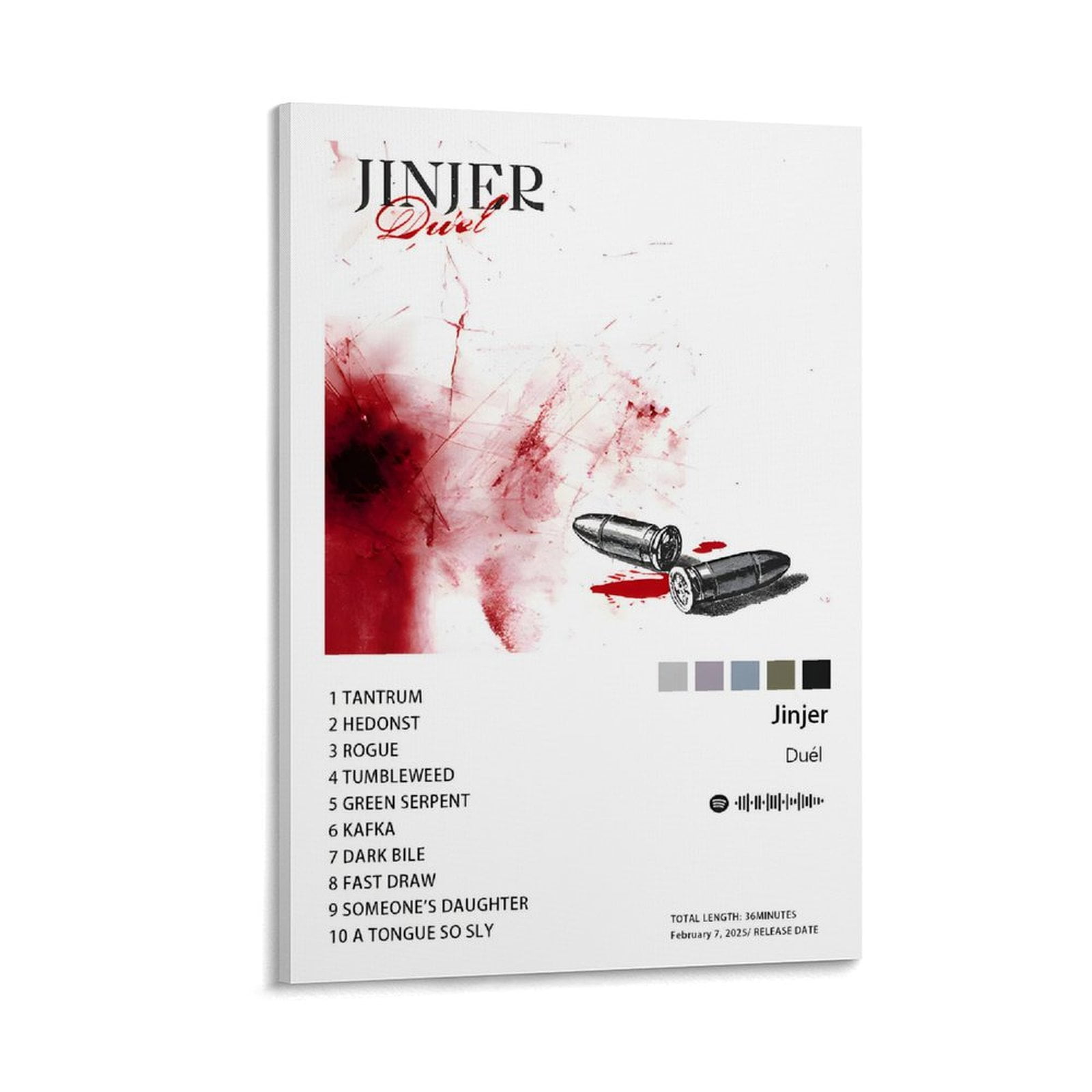 Jinjer Duel Album Cover Poster Canvas Wall Art Painting Living Room Posters for Room Aesthetic ...