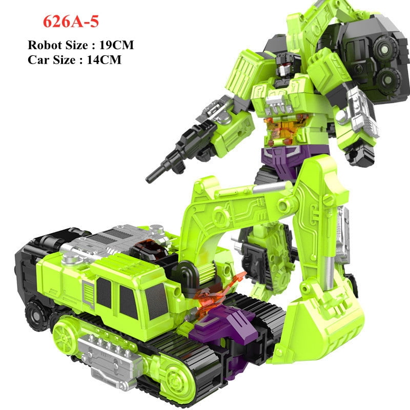Jinjiang 6 IN 1 Devastator Classic Toys Cool Transformation Action ...