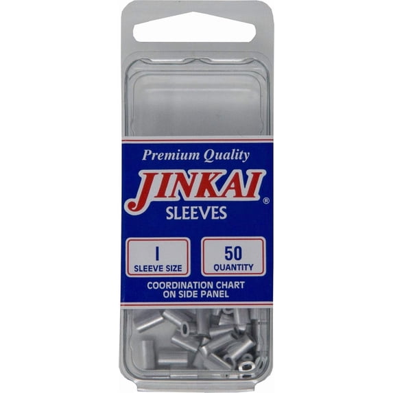 Jinkai Fluorocarbon/Monofiliment Leader Crimping Sleeves 50 Pack Mono ...