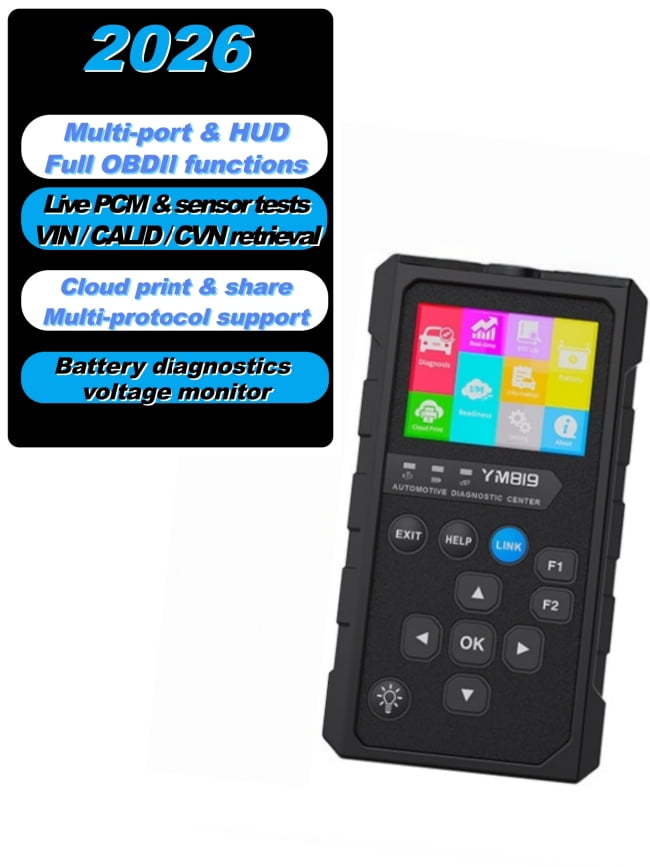 Jinkey® 819 Smart Multi-Purpose OBD Wireless Terminal — Handheld ...