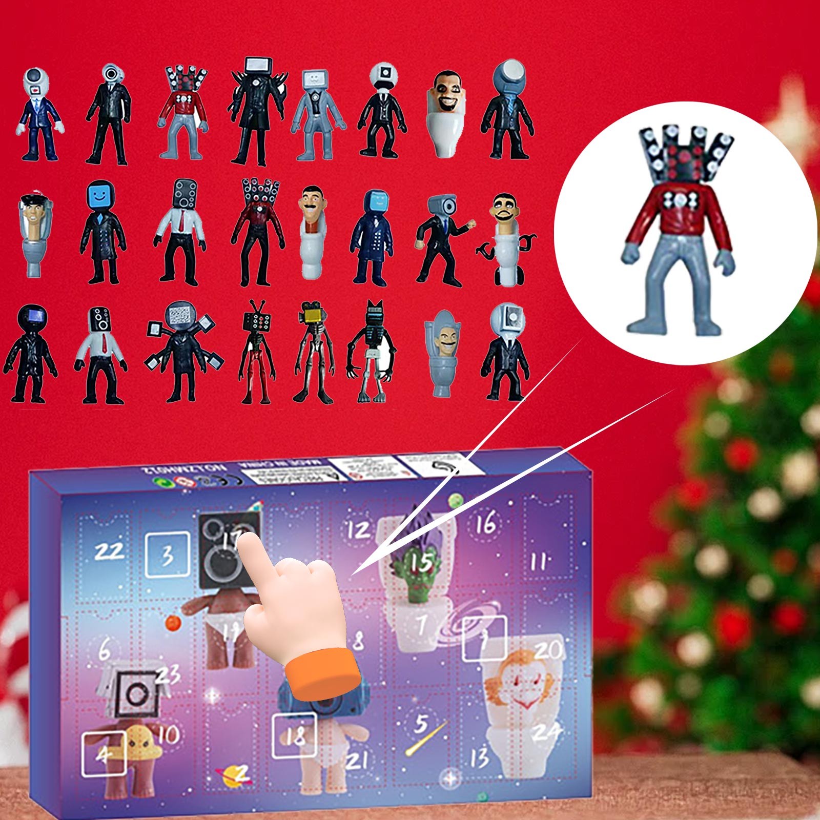 Jinlan Countdown sets Advent Calendar Christmas ! 24 Day Toilet Man ...