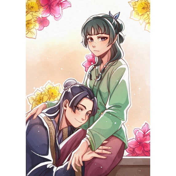 Jinshi & Maomao Apothecary Diaries Poster – Anime Art Print No.2 24x36 ...