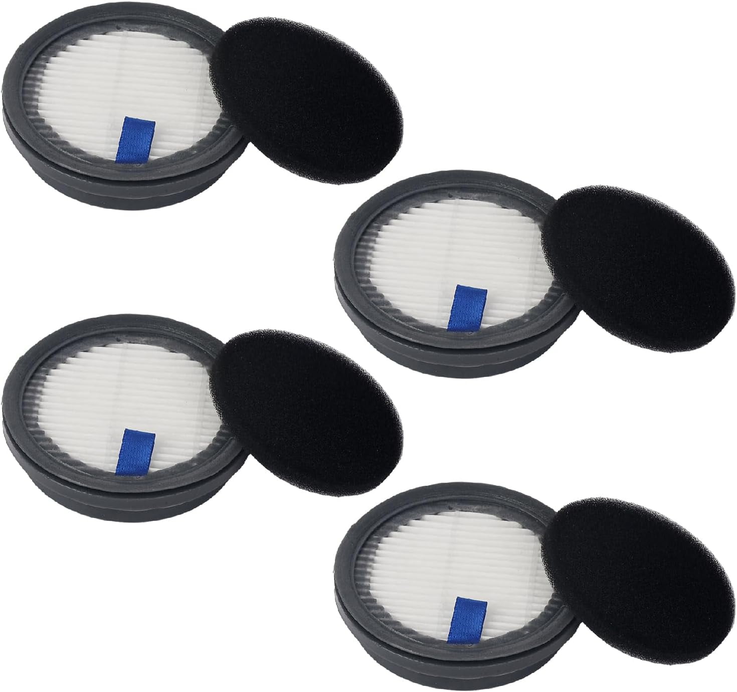 Jinswick 4 Pack HEPA Filters and 4 Pack Sponge Filters Replacement for ...