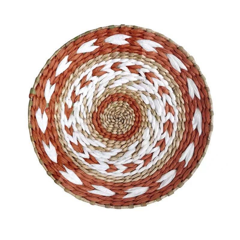 Jinswick Boho Wall Basket Decor Woven Unique Seagrass Wicker Hanging ...