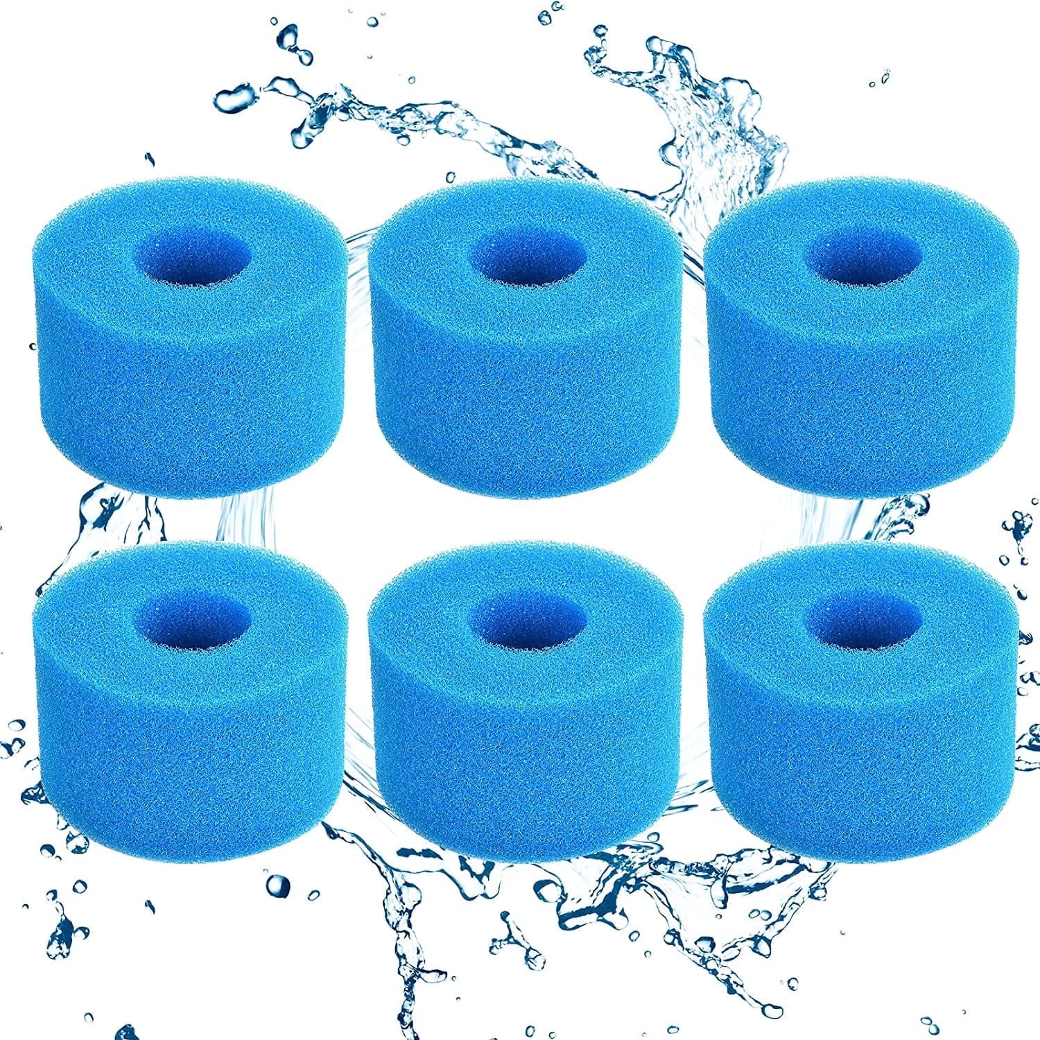 Jinswick 6-Pack S1 Spa Filter Set for Pools and Hot Tubs, Reusable ...