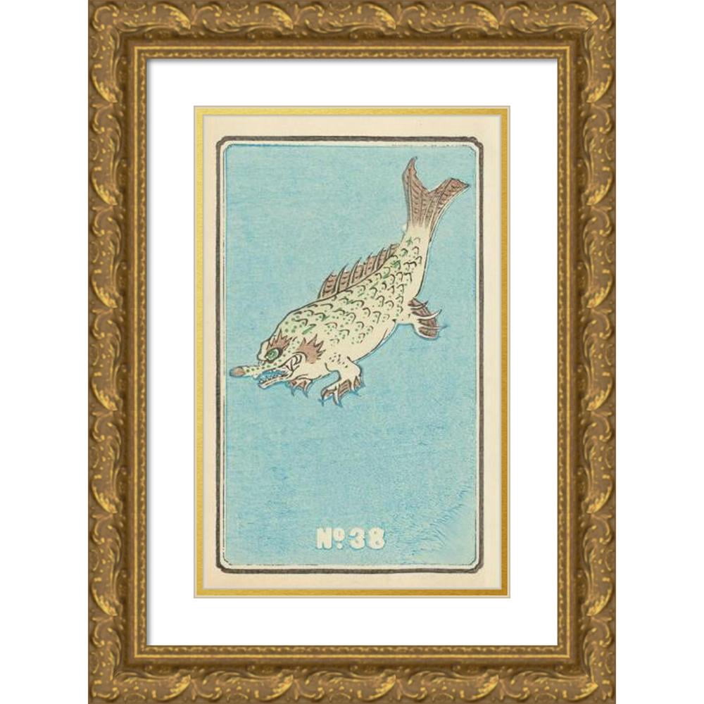 Jinta Hirayama 11x14 Gold Ornate Wood Frame and Double Matted Museum ...
