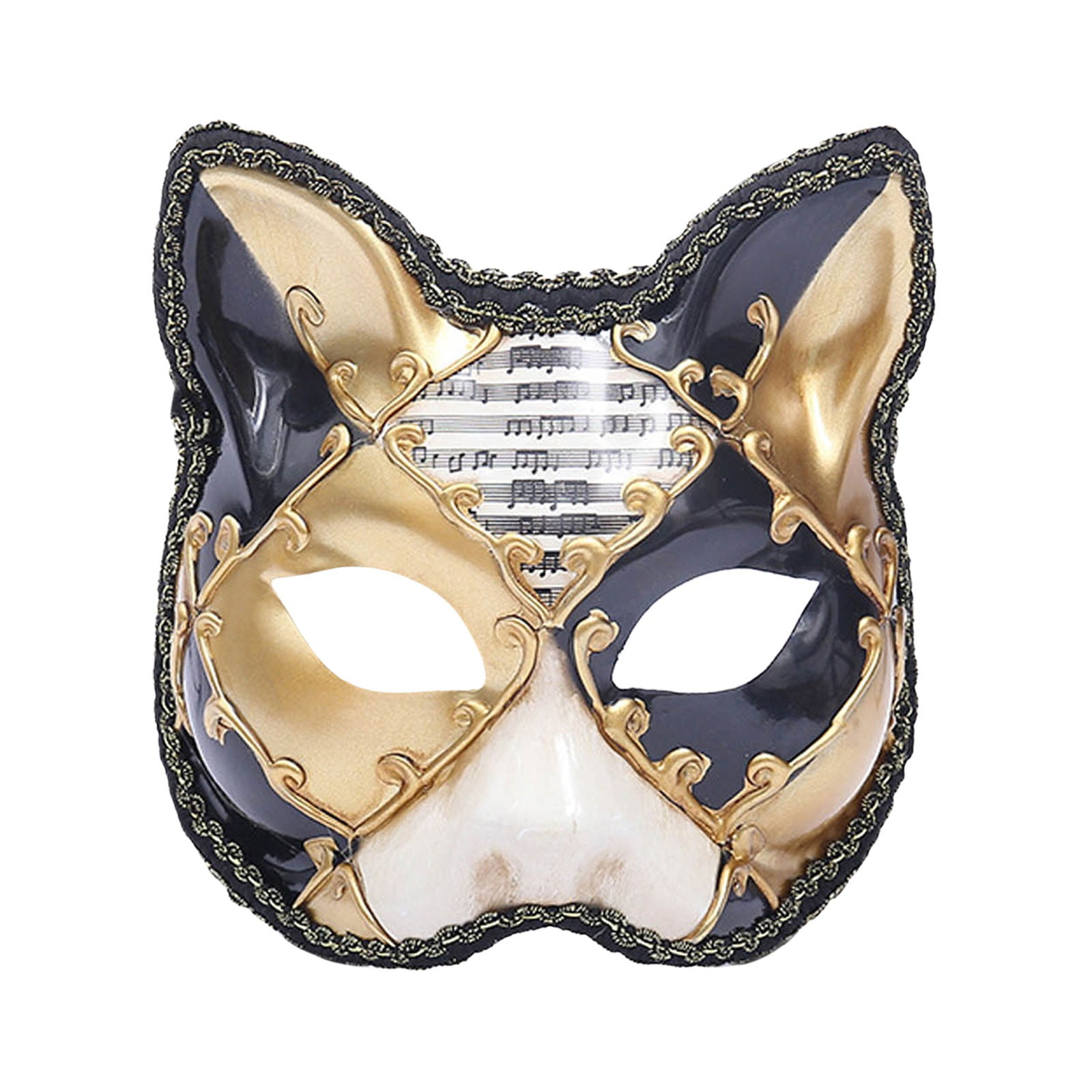 Jintoys Adult Half Face Design Material For Carnival Celebrations Monk ...