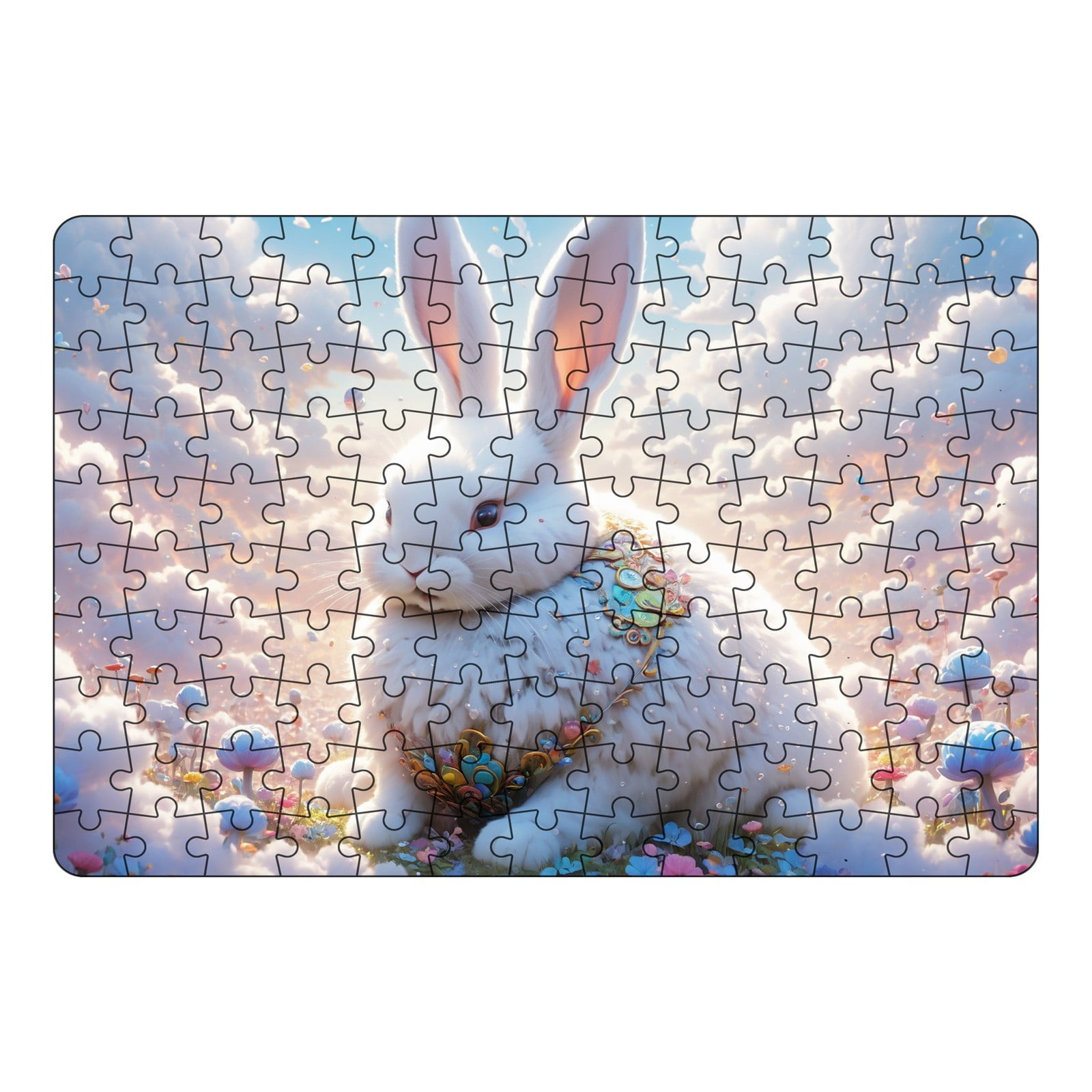 Jintoys Bunny Easter Puzzle Set Easter Bunny Puzzles Educational ...